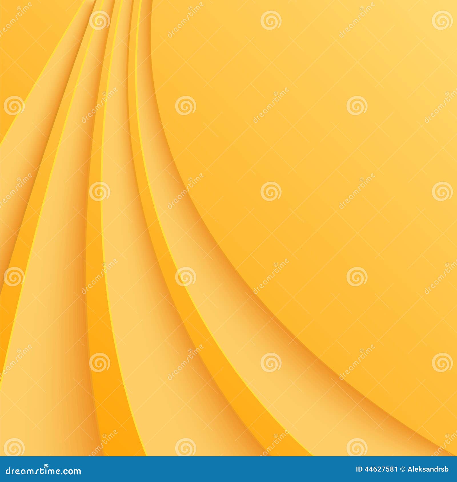 Abstract Yellow Background with Curved Lines Stock Vector ...