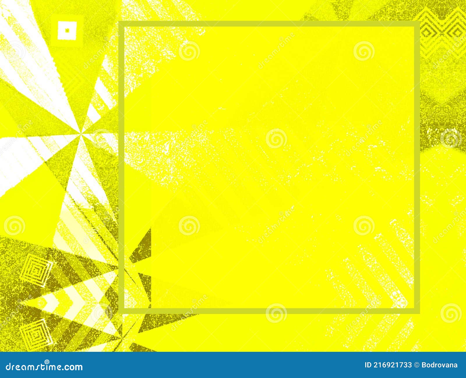 Abstract Yellow Background with Frame for Text. II Stock Illustration ...
