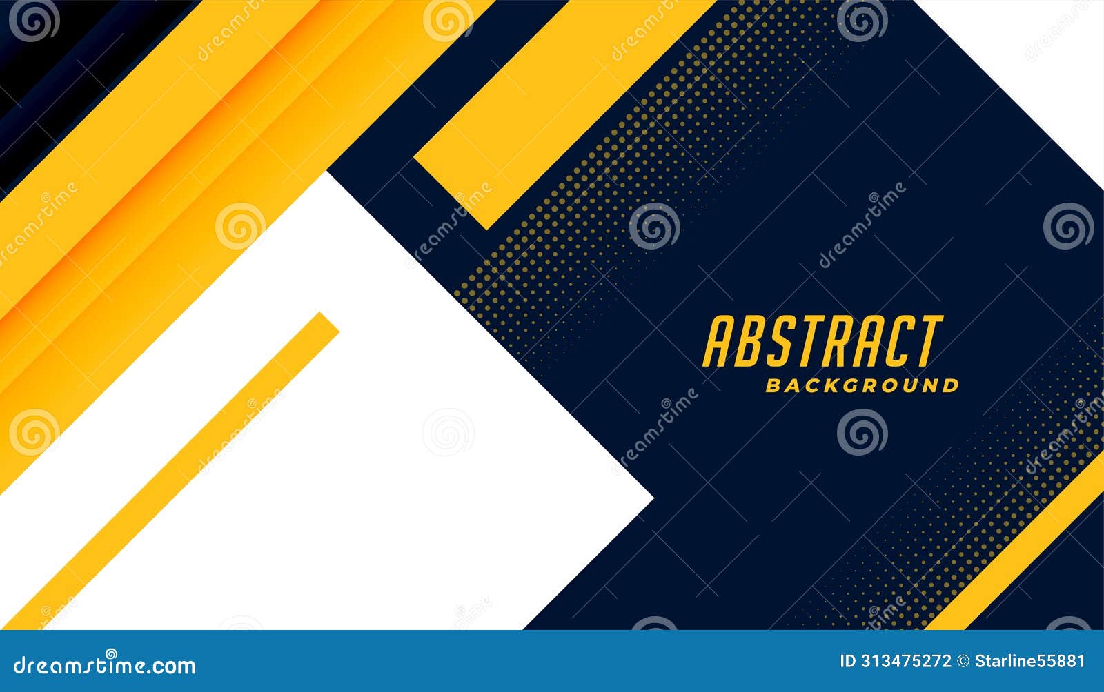 Abstract Yellow Background with Geometric Shapes Style Stock Vector ...