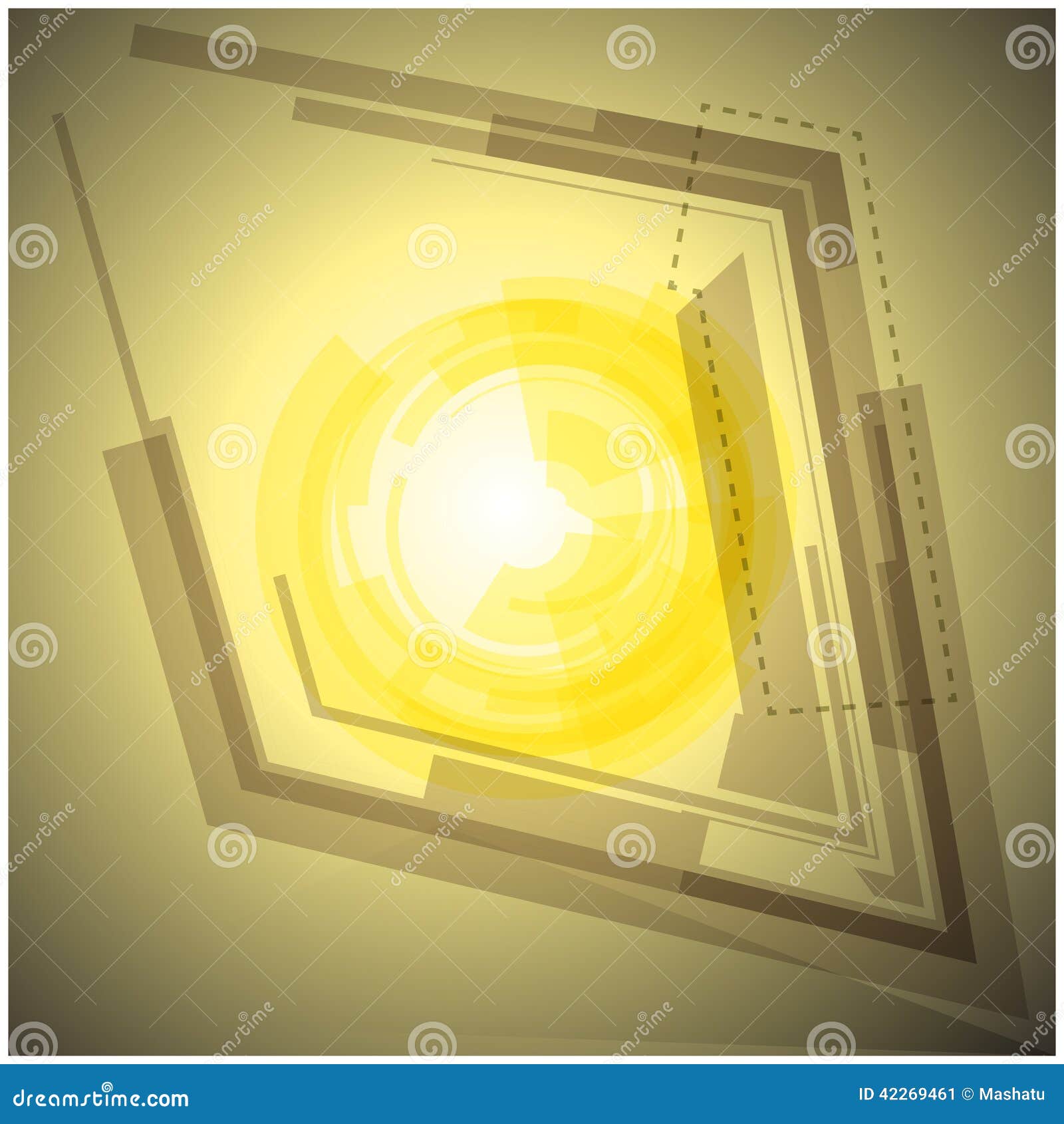Abstract Yellow Background with Light Stock Vector - Illustration of ...