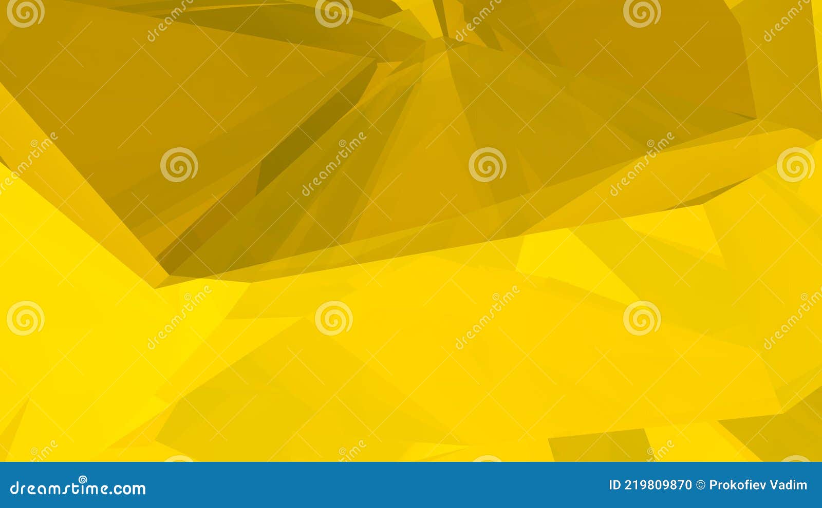 Abstract Yellow Background of Lines, Polygons and Triangles. Stock ...