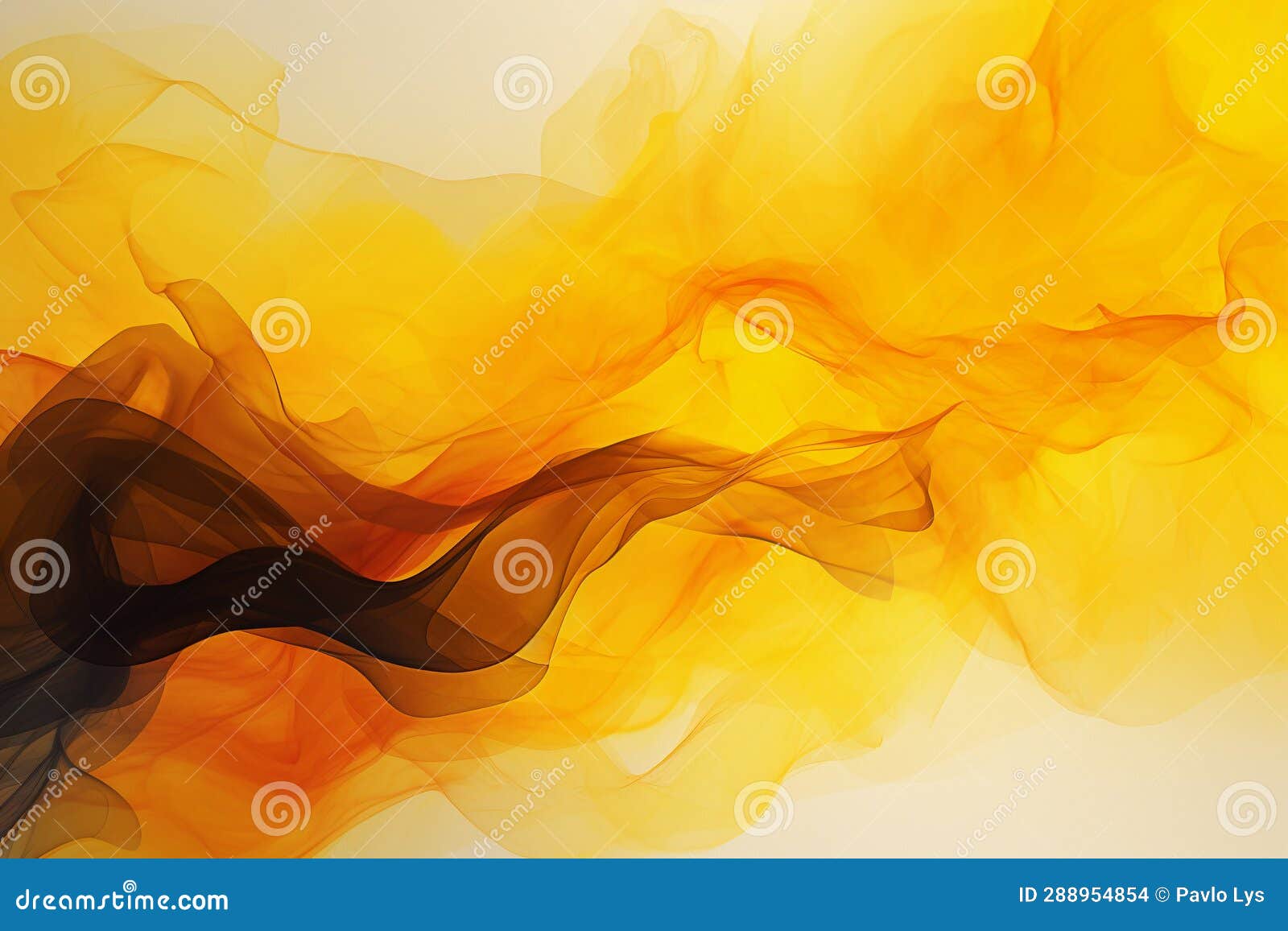 Abstract Yellow Background with Waves Stock Illustration - Illustration ...