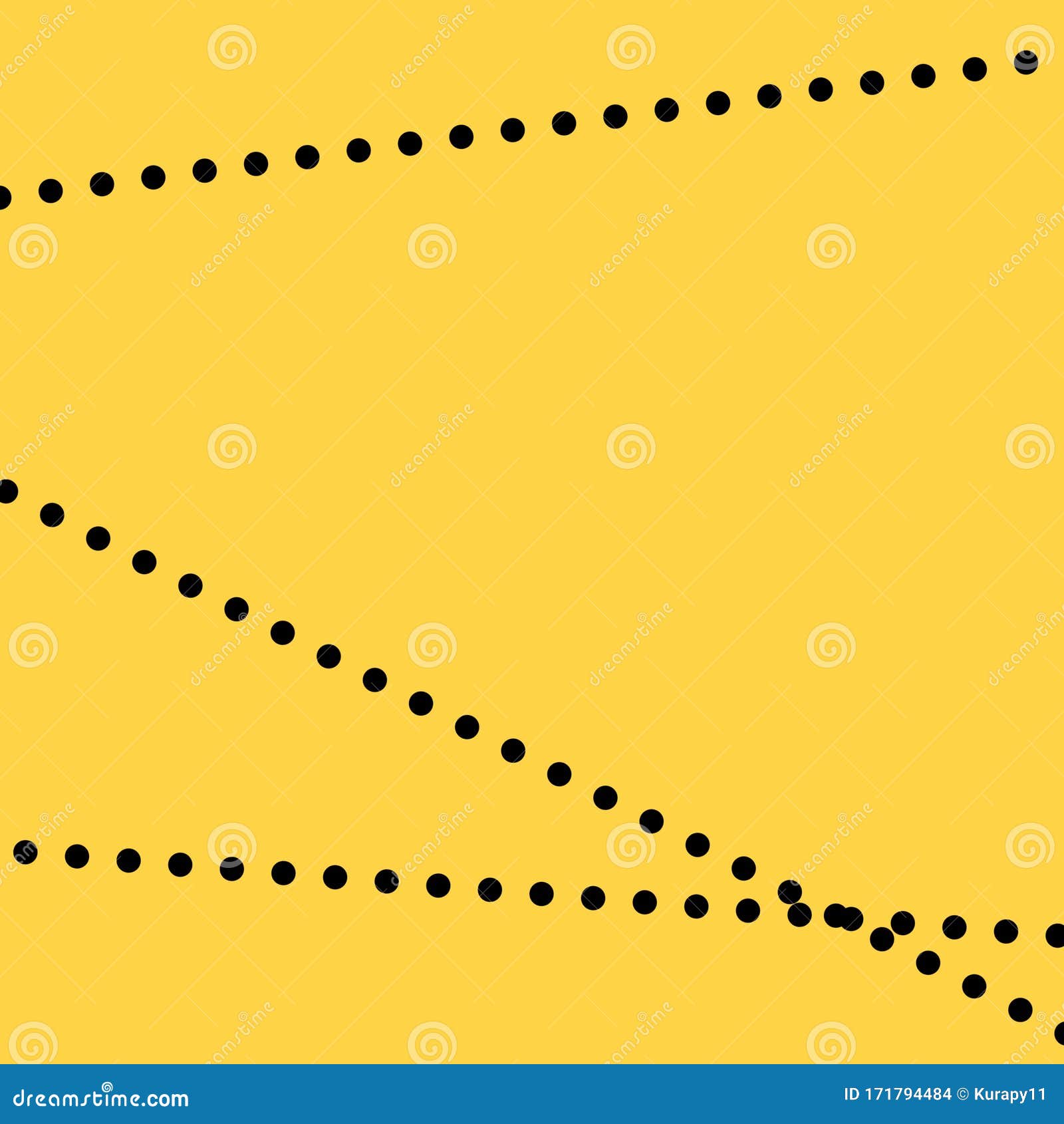 Abstract Yellow and Black Dots Background. Stock Illustration ...