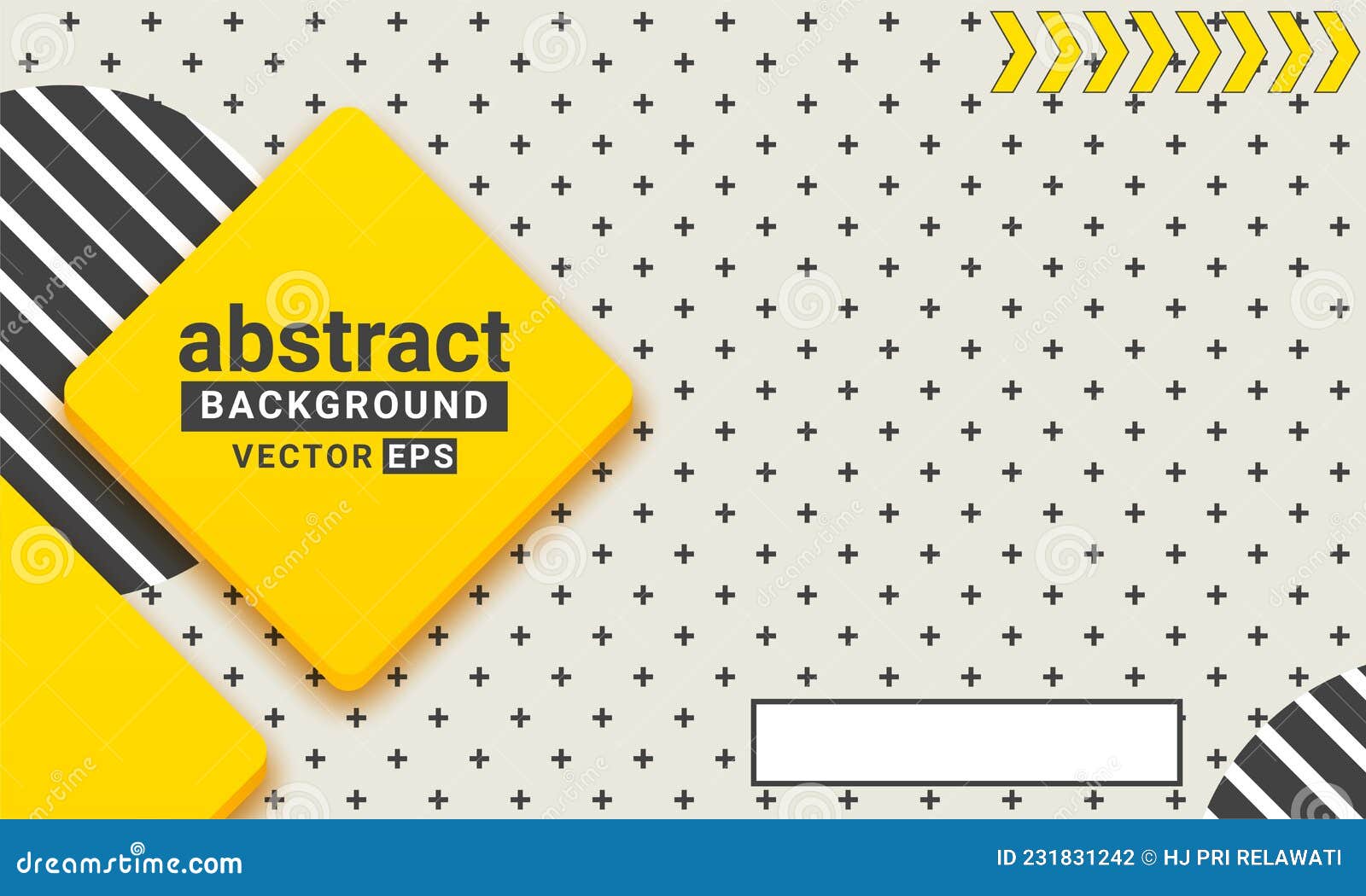 Abstract Yellow and Black Geometric Shape Stock Vector - Illustration ...