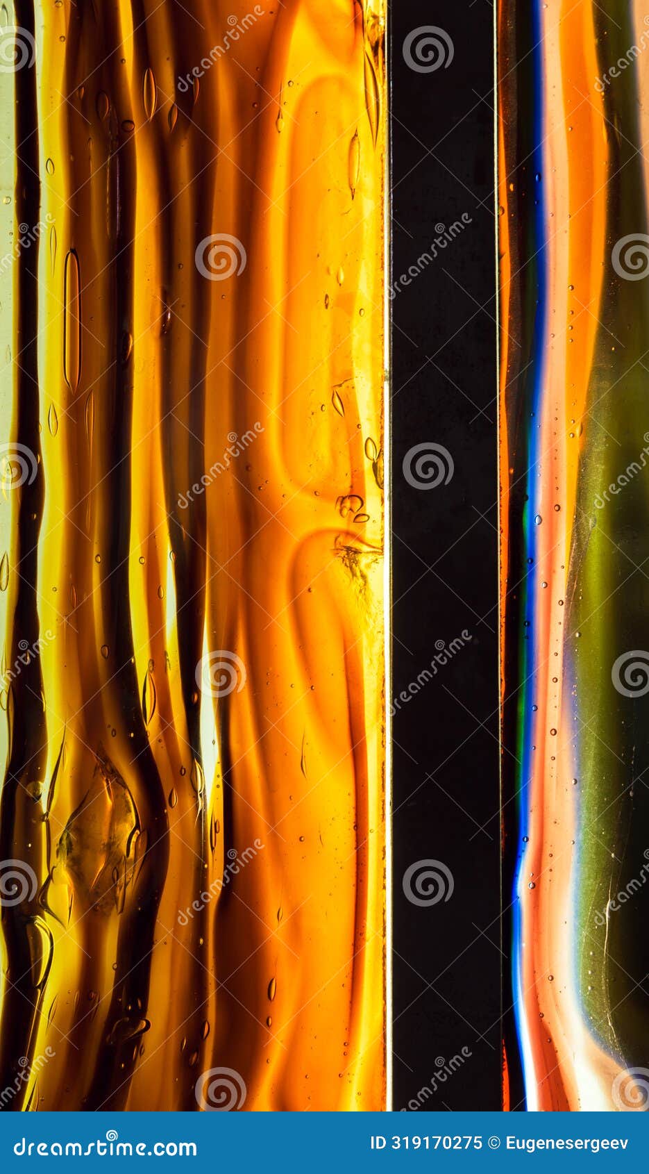 Abstract Yellow Black Glass Pattern, Contemporary Design Element Stock ...