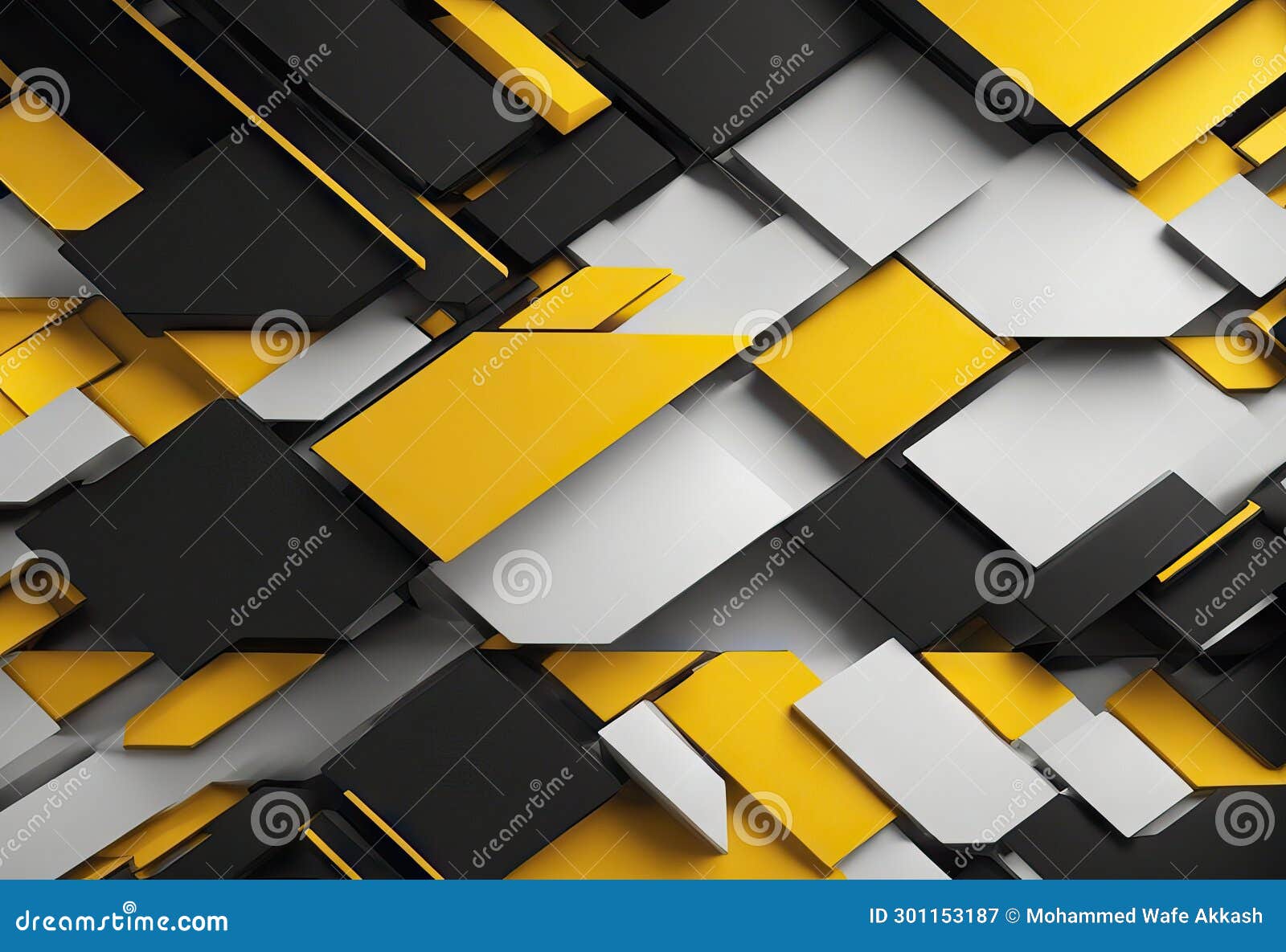 Abstract Yellow and Black are Light Pattern with the Gradient is Floor ...