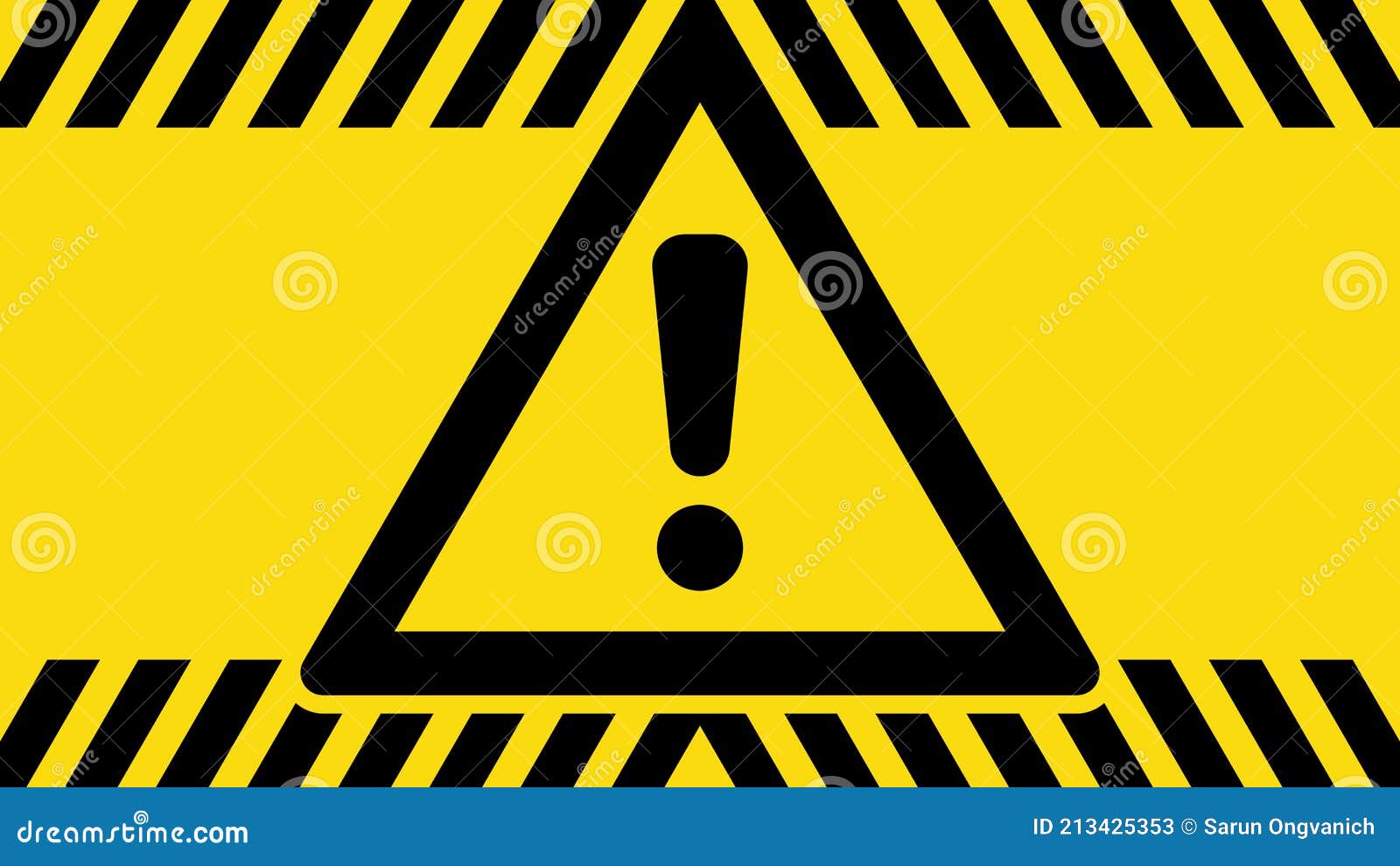 Abstract Yellow Blank Warning Sign Background with Alert Symbol and ...