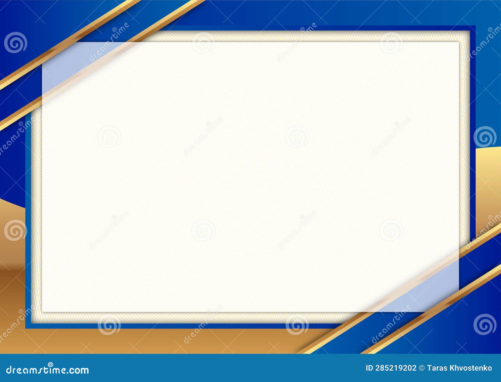 Abstract Yellow and Blue Background Frame Stock Vector - Illustration ...