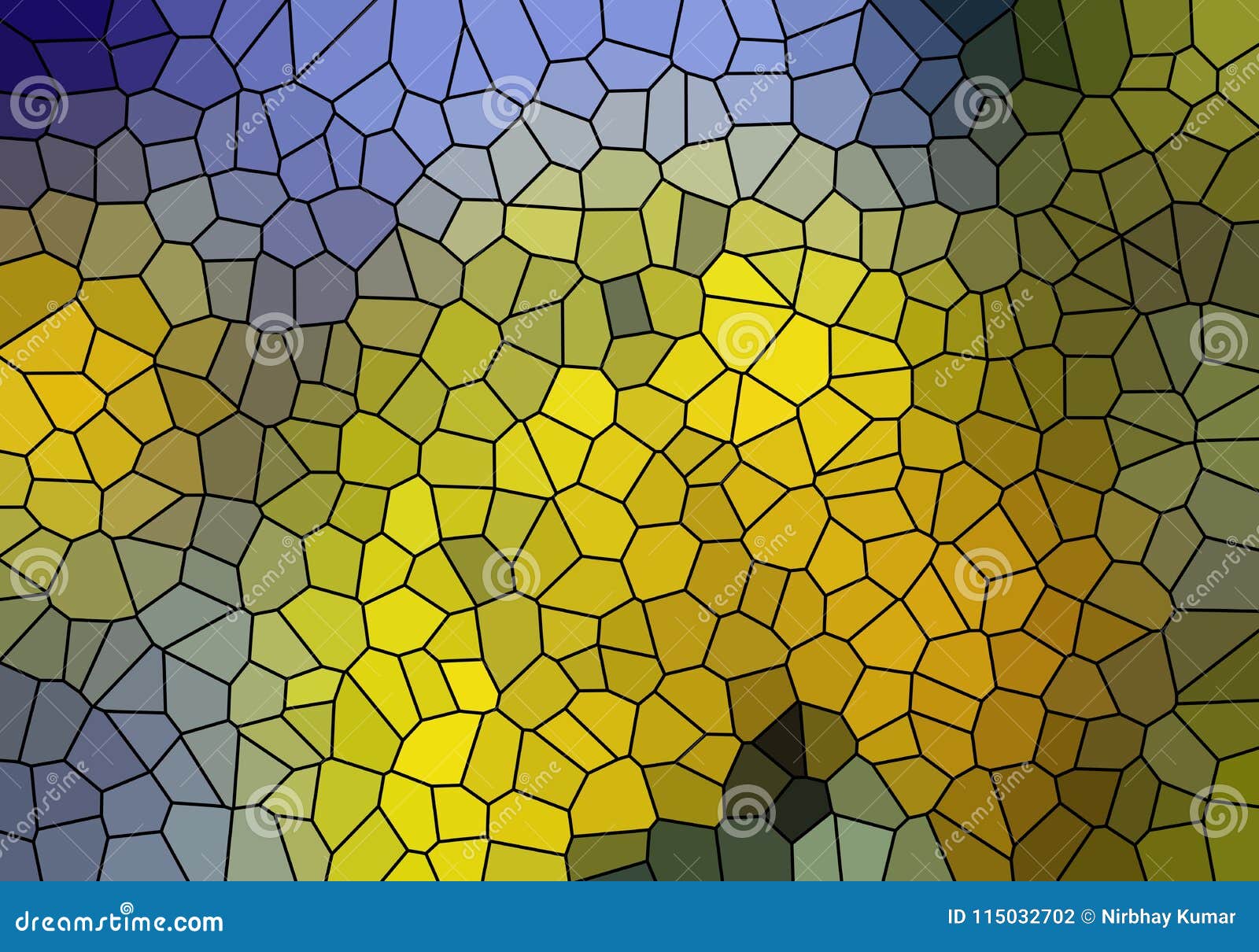 Abstract Yellow and Blue Block Background Stock Illustration ...