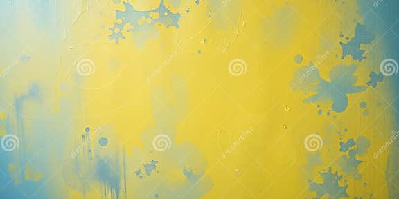 Abstract Yellow and Blue Paint Splatter Stock Illustration ...
