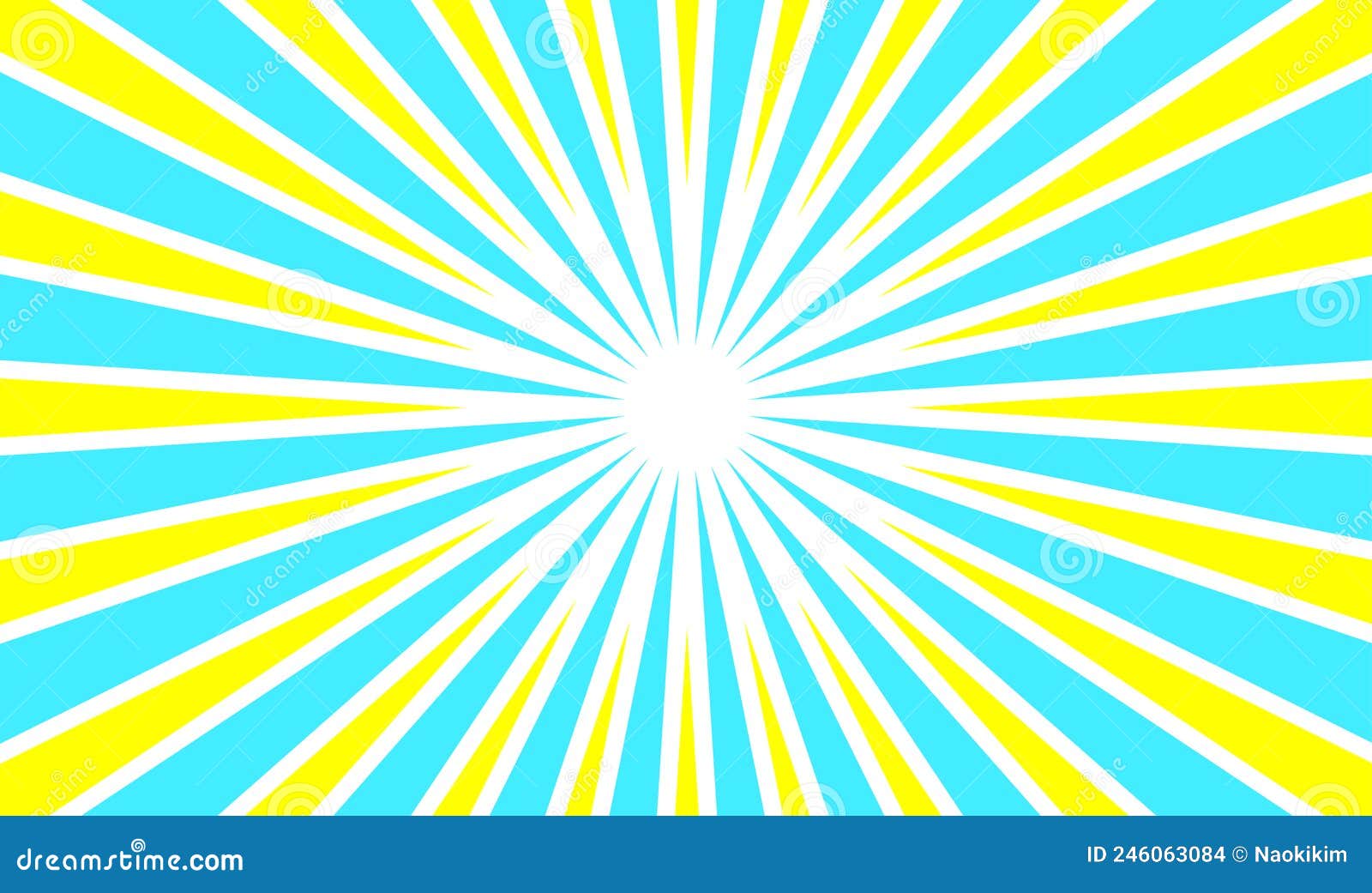Abstract Yellow Blue Sun Rays, Retro Styled Sun Burst Texture ...