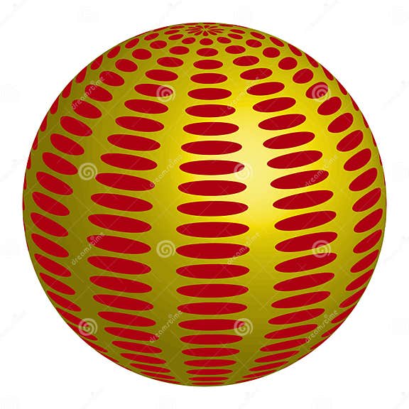 Abstract Yellow Circle Logo Design Vector. Yellow Circle with Red Dots ...