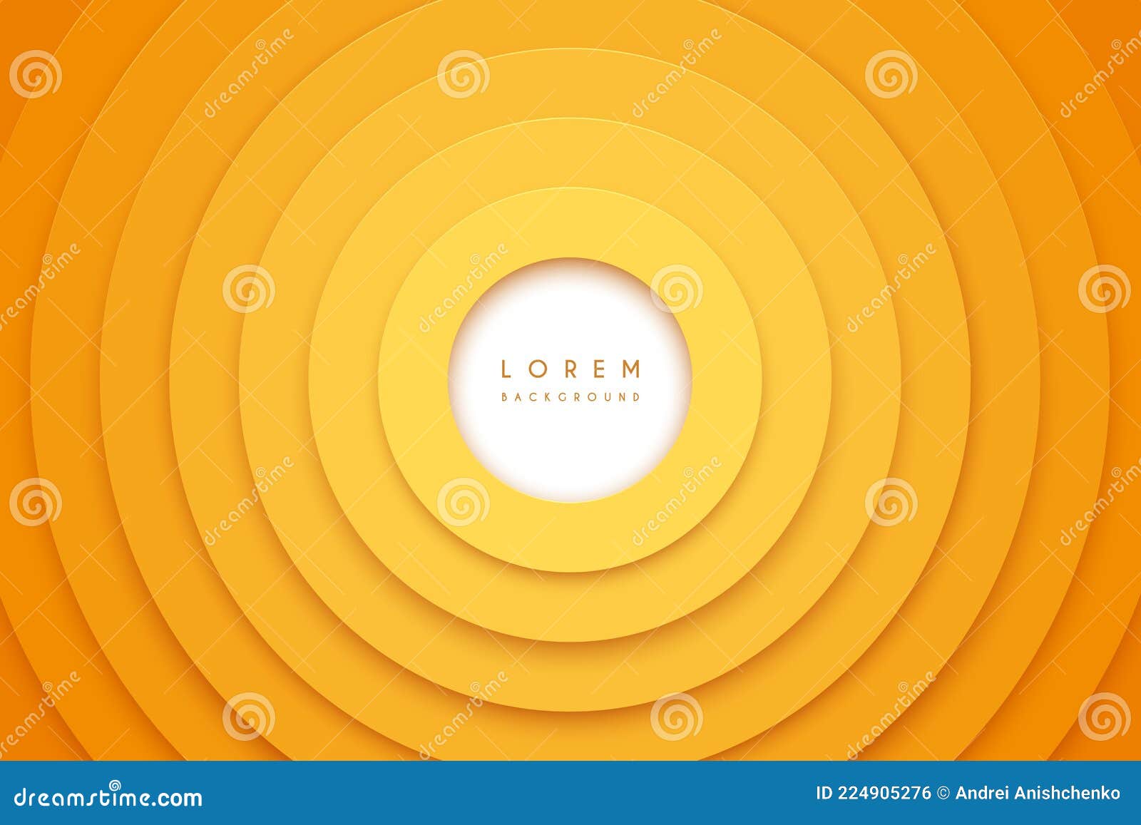 Abstract Yellow Circle Shapes Background Stock Vector - Illustration of ...