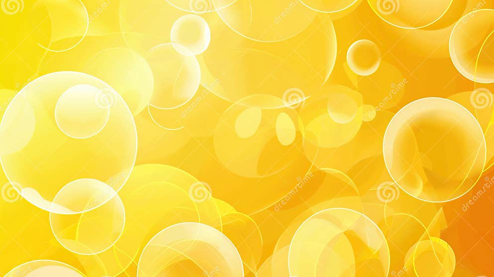 Abstract Yellow Circles Background Stock Illustration - Illustration of ...