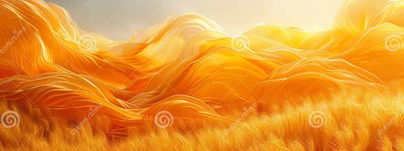 Abstract Yellow Corn Waves Modern Stock Illustration - Illustration of ...