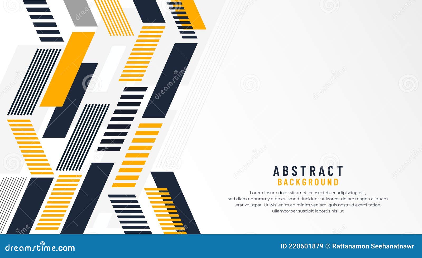 Abstract Yellow and Dark Blue Vector Lines Design on White Background ...