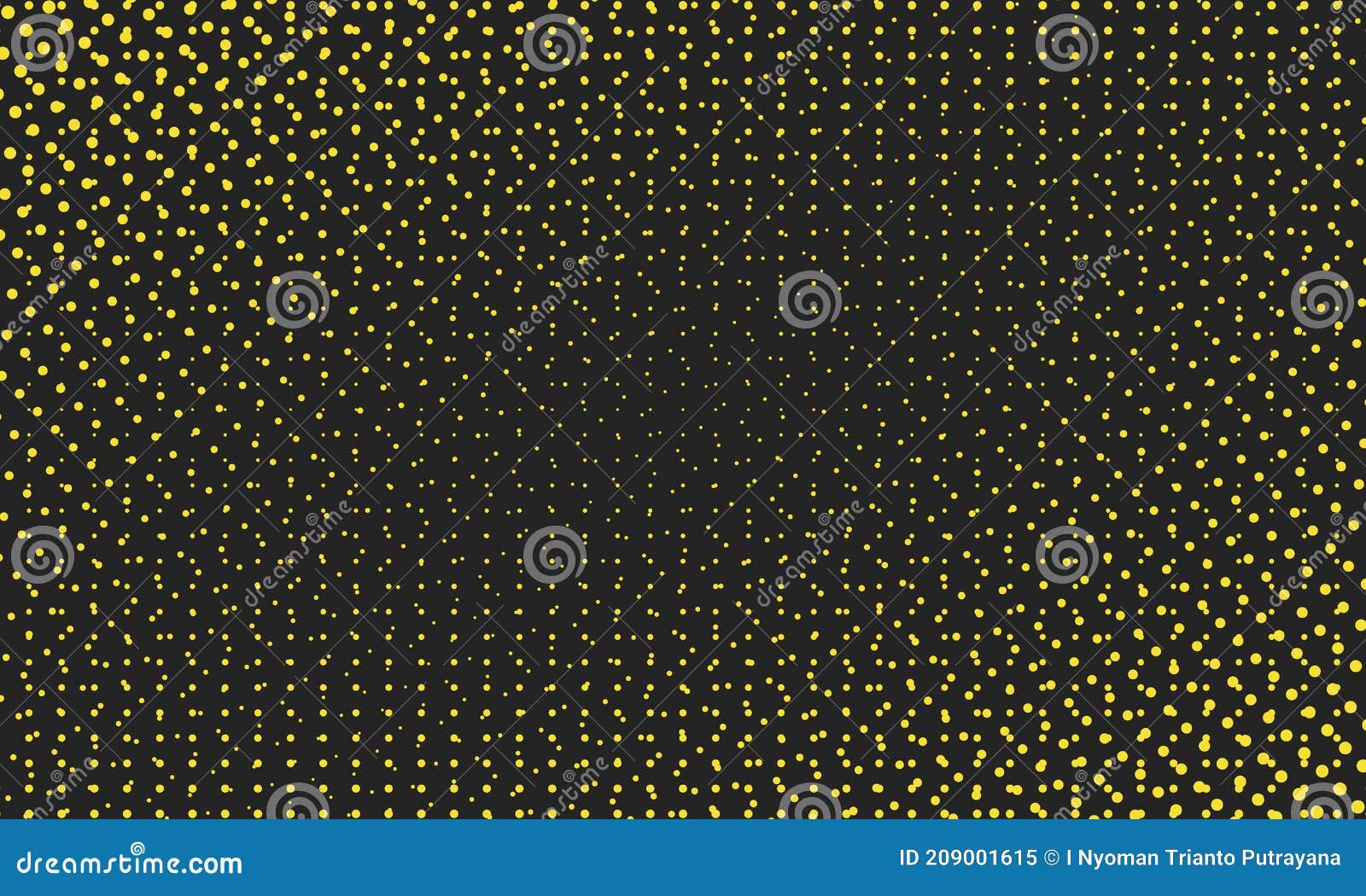Abstract Yellow Dots on Black Background Stock Vector - Illustration of ...