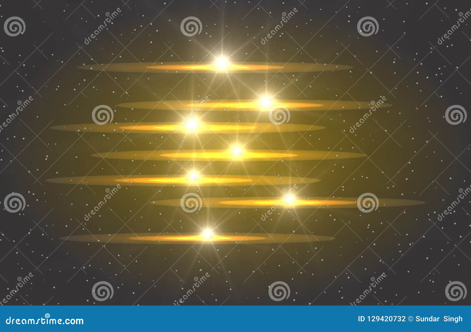 Abstract Vector Glowing Magic Star Light Effect from the Neon Blur of ...
