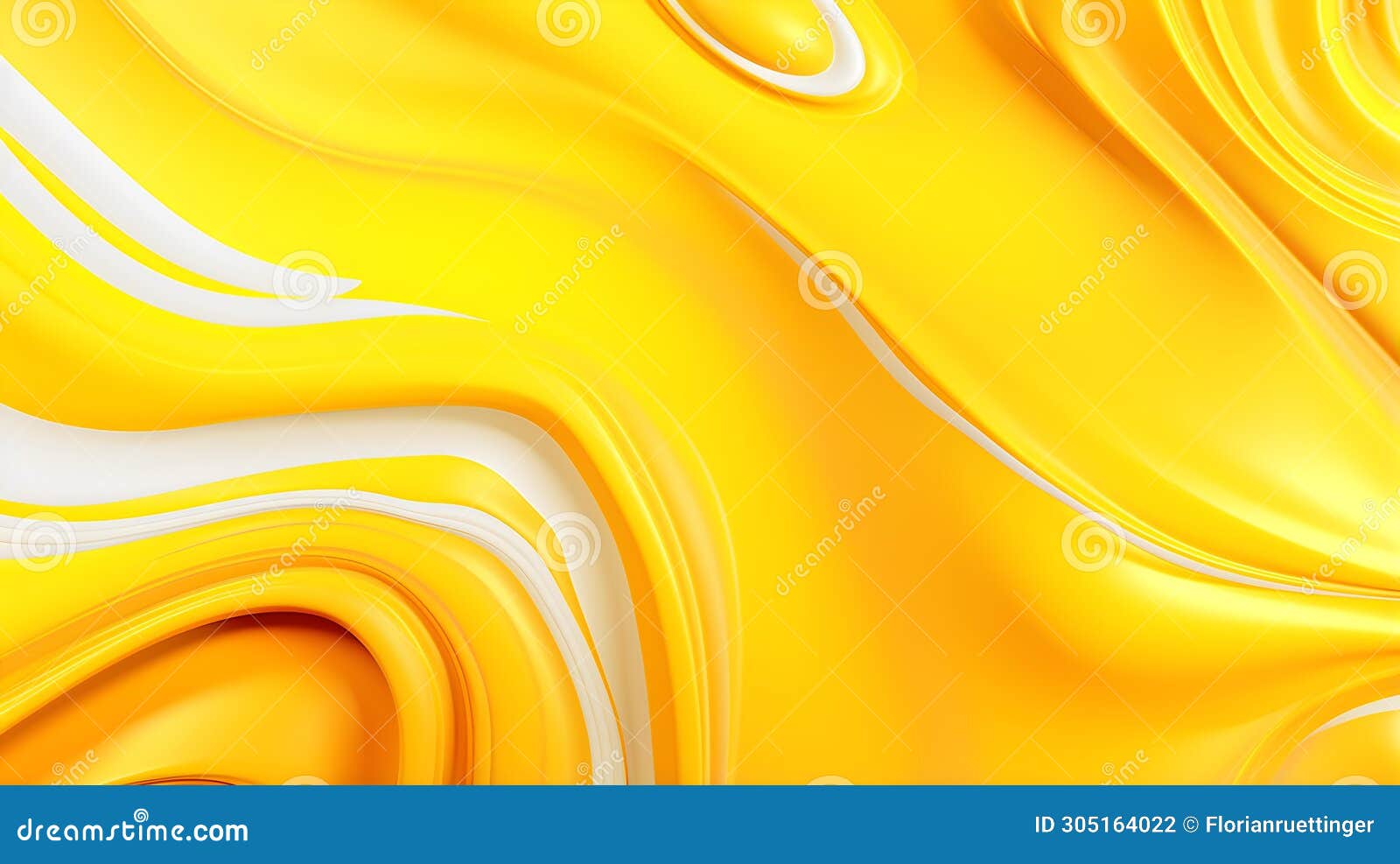 Abstract Yellow Fluid Wave Background for Modern Presentations Stock ...