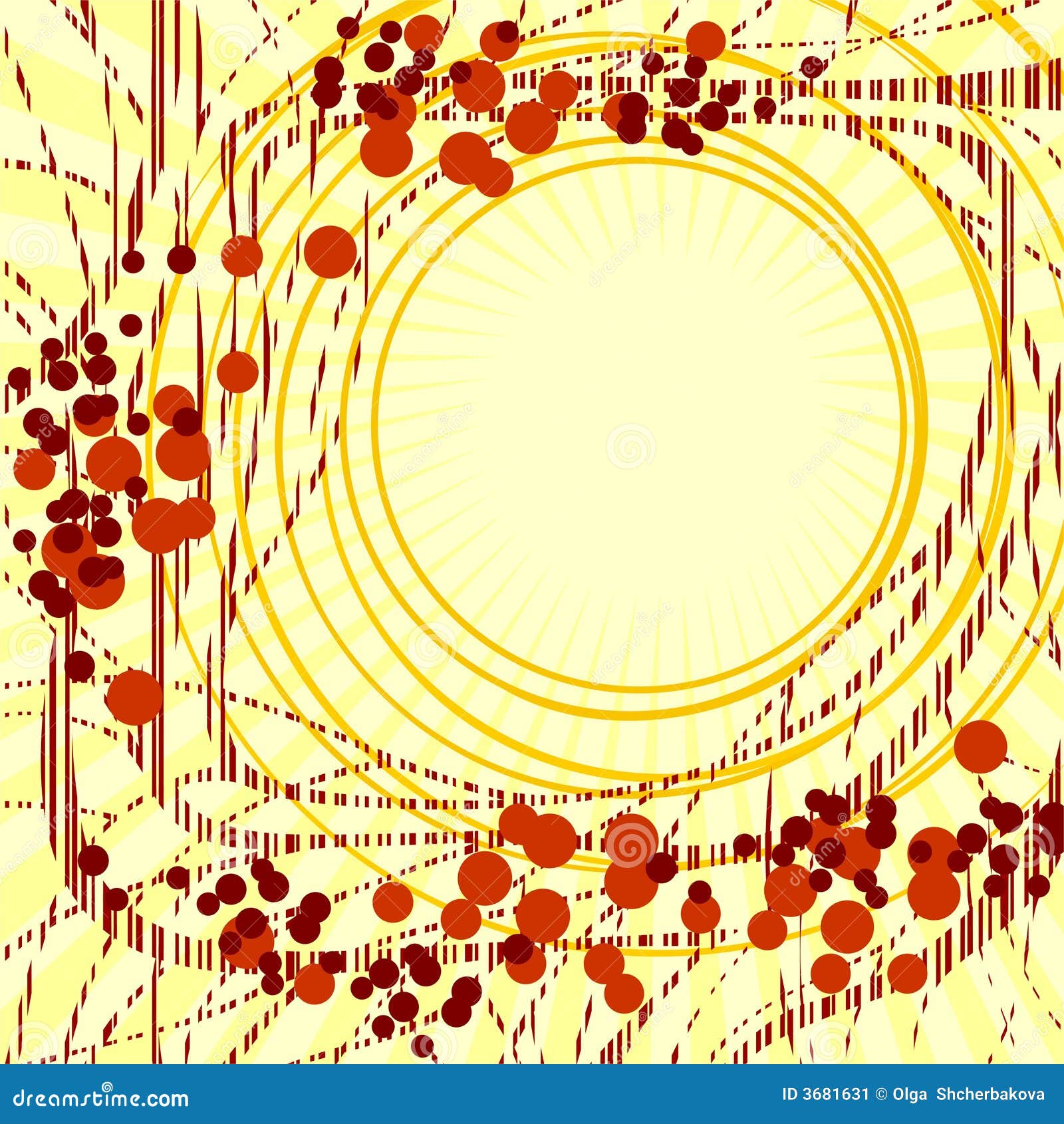 Abstract yellow frame stock vector. Illustration of lines - 3681631