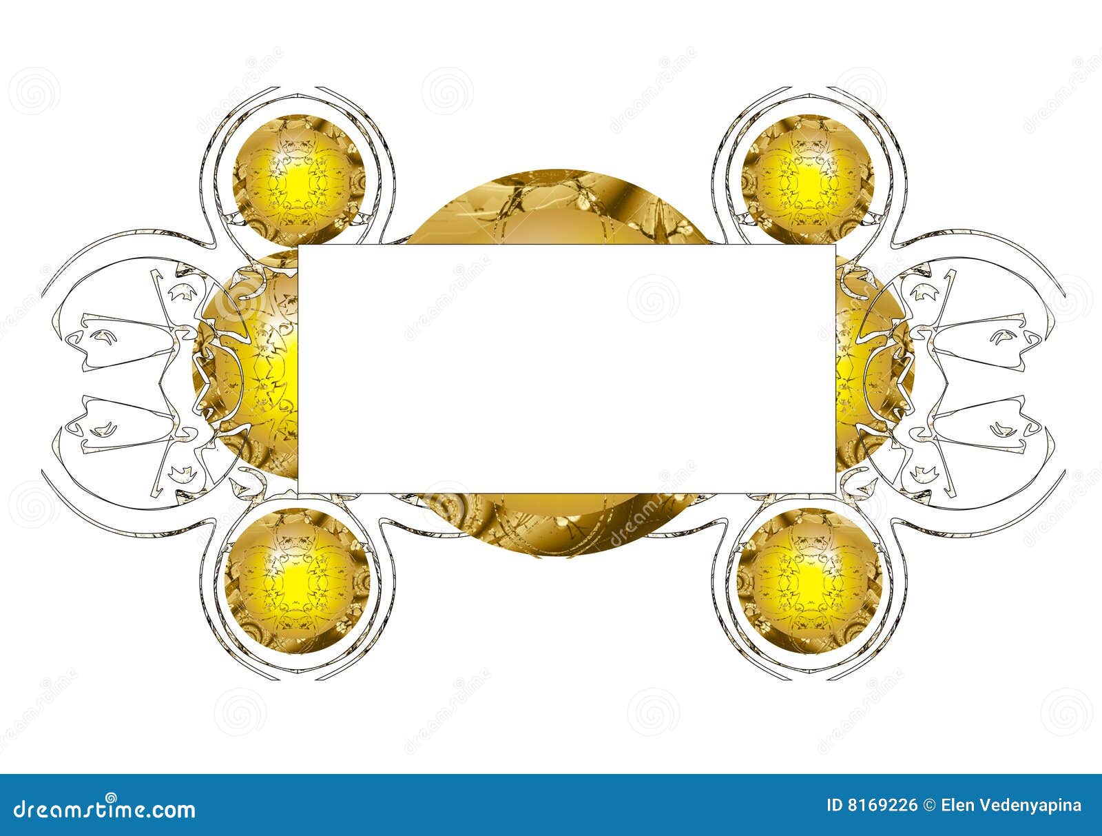 Abstract Yellow Frame stock illustration. Illustration of frame - 8169226