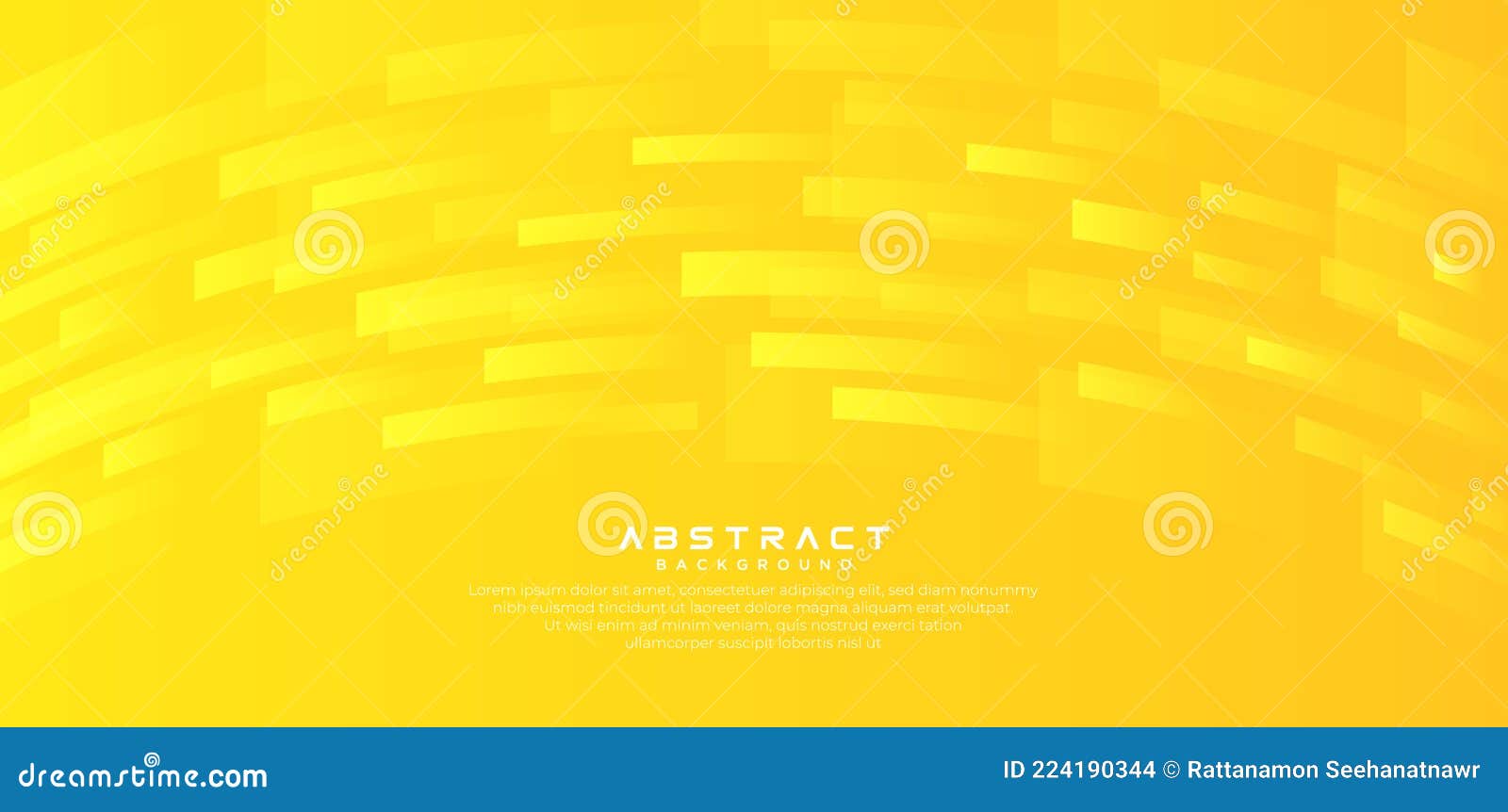 Abstract Yellow Geometric Vector Background. Bright Modern Minimalist ...