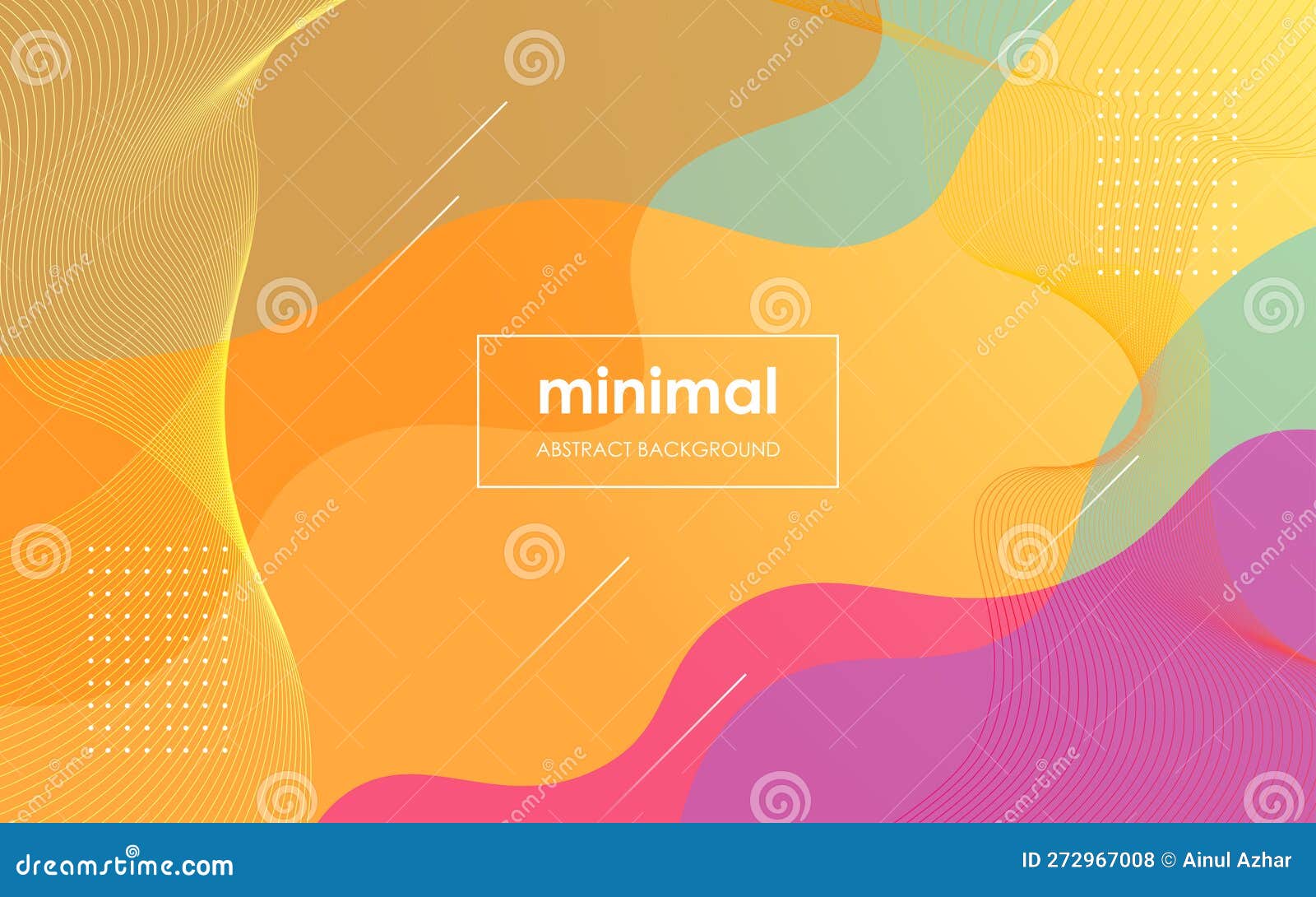 Abstract Yellow Gradient Liquid Color with Geometric Shape Background ...