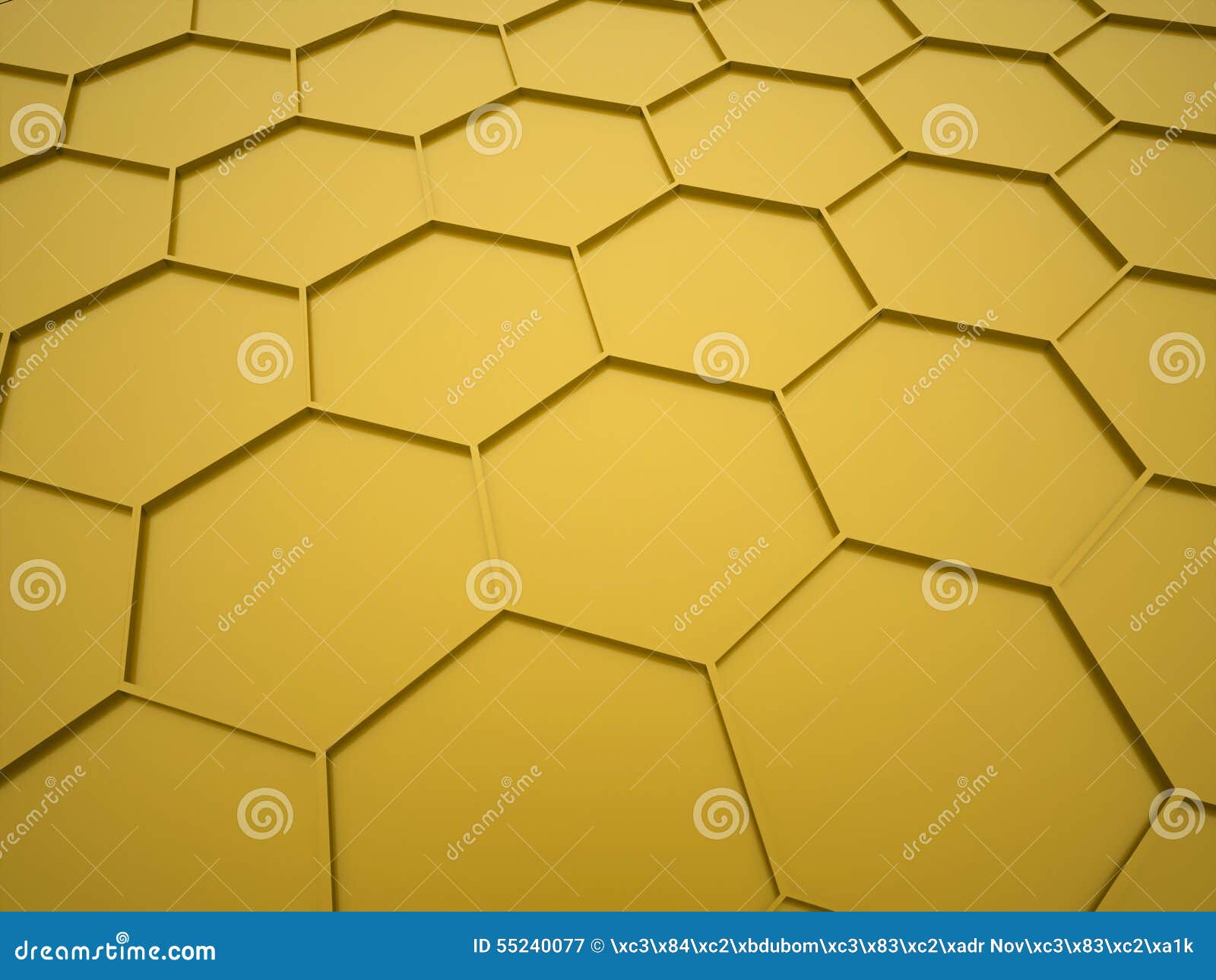 Abstract Yellow Hexagonal Background Stock Illustration - Illustration ...