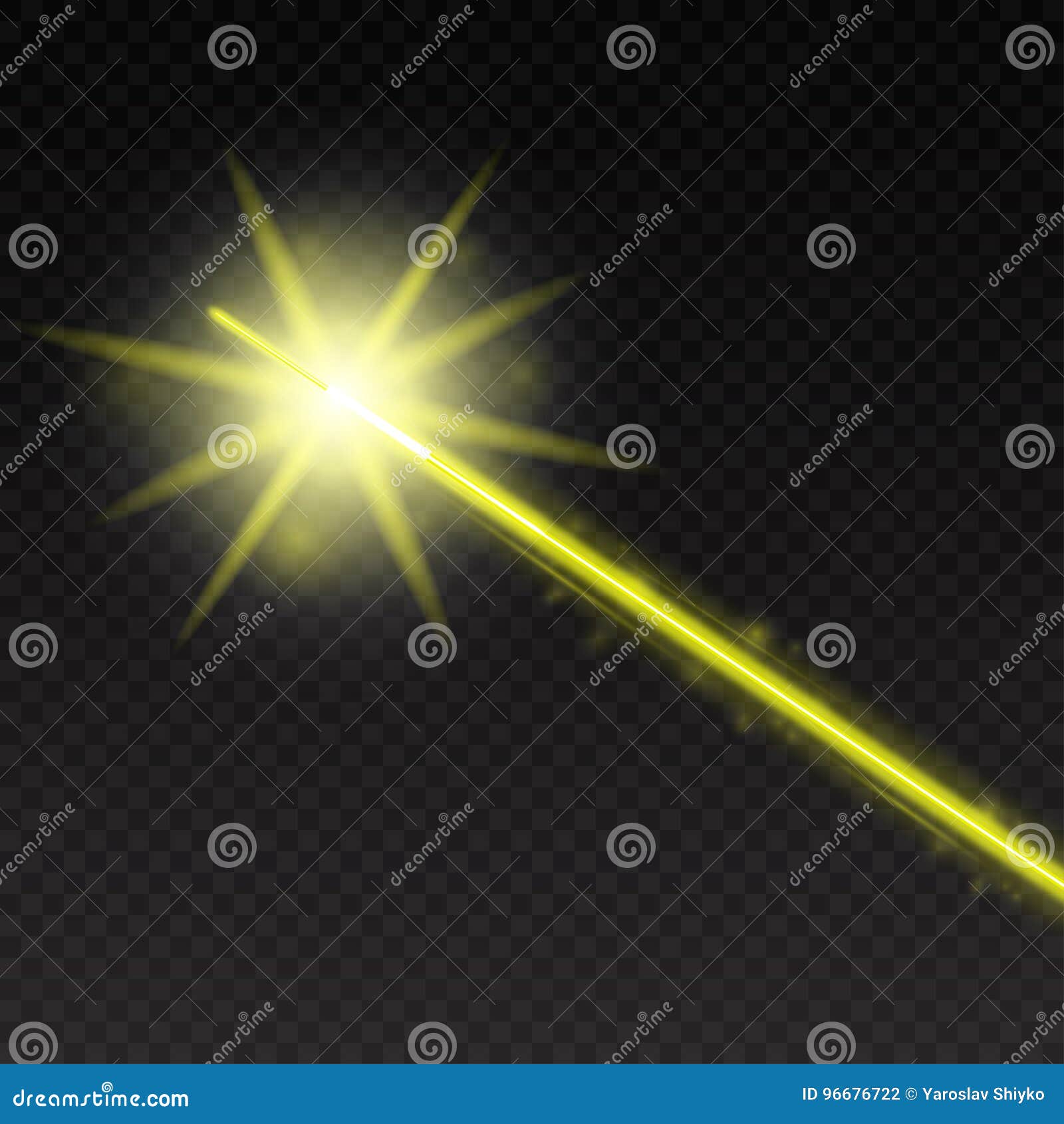 Yellow Laser Beam Stock Photo | CartoonDealer.com #132343956