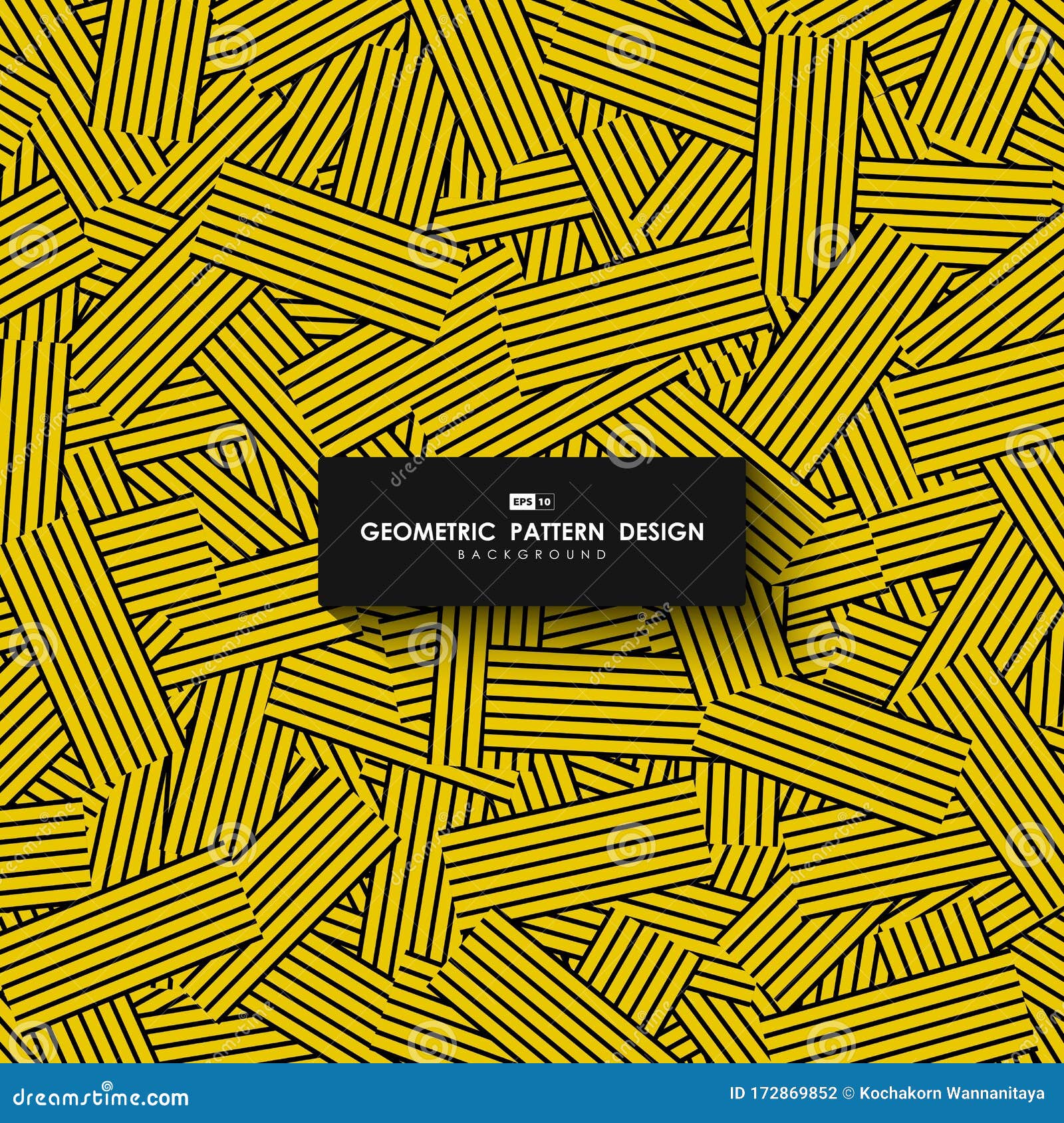 Abstract Yellow Line Artwork of Pattern Line Decorative Background ...