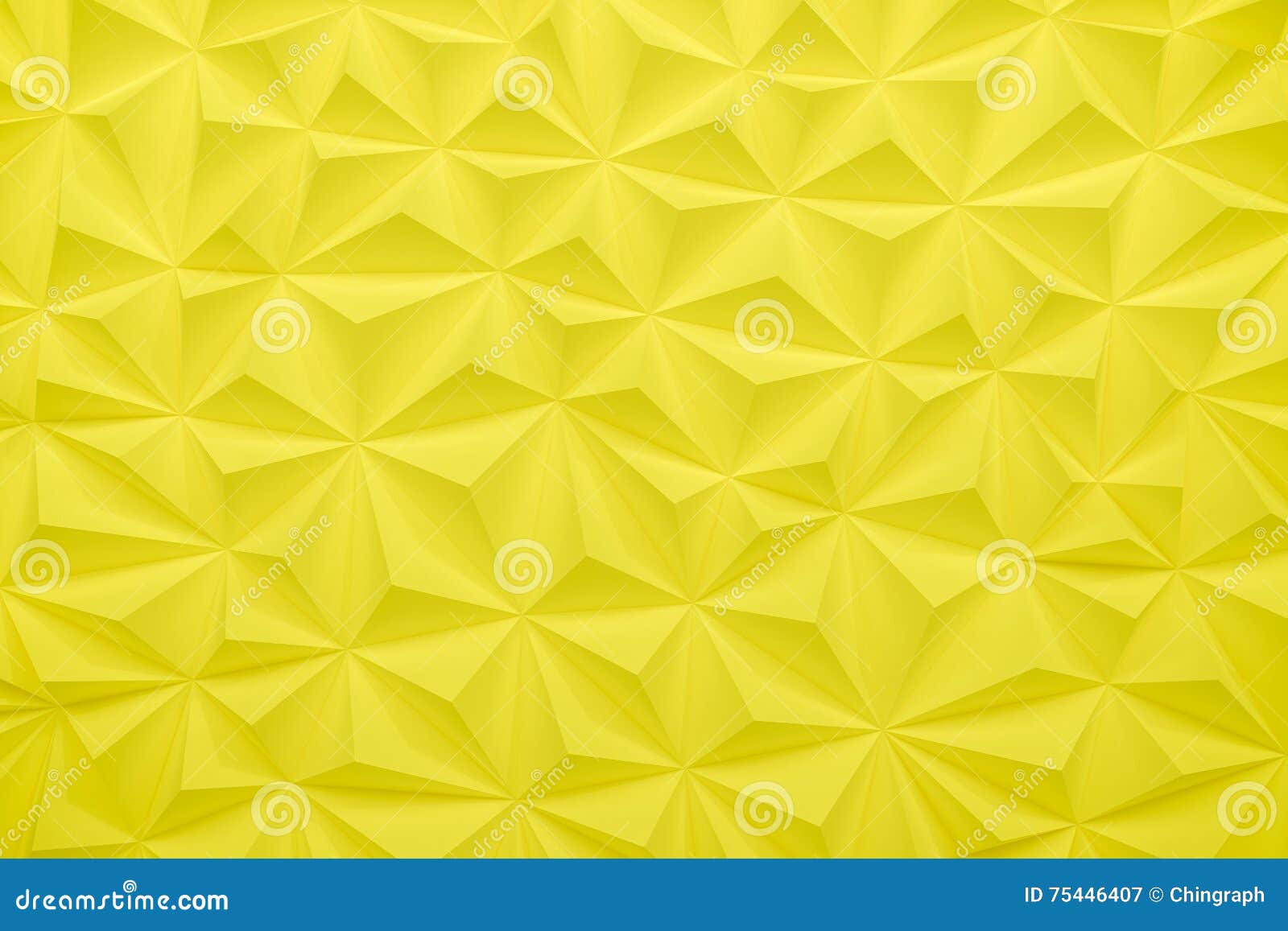 Abstract Yellow Low Poly Background with Copy Space 3d Render Stock ...