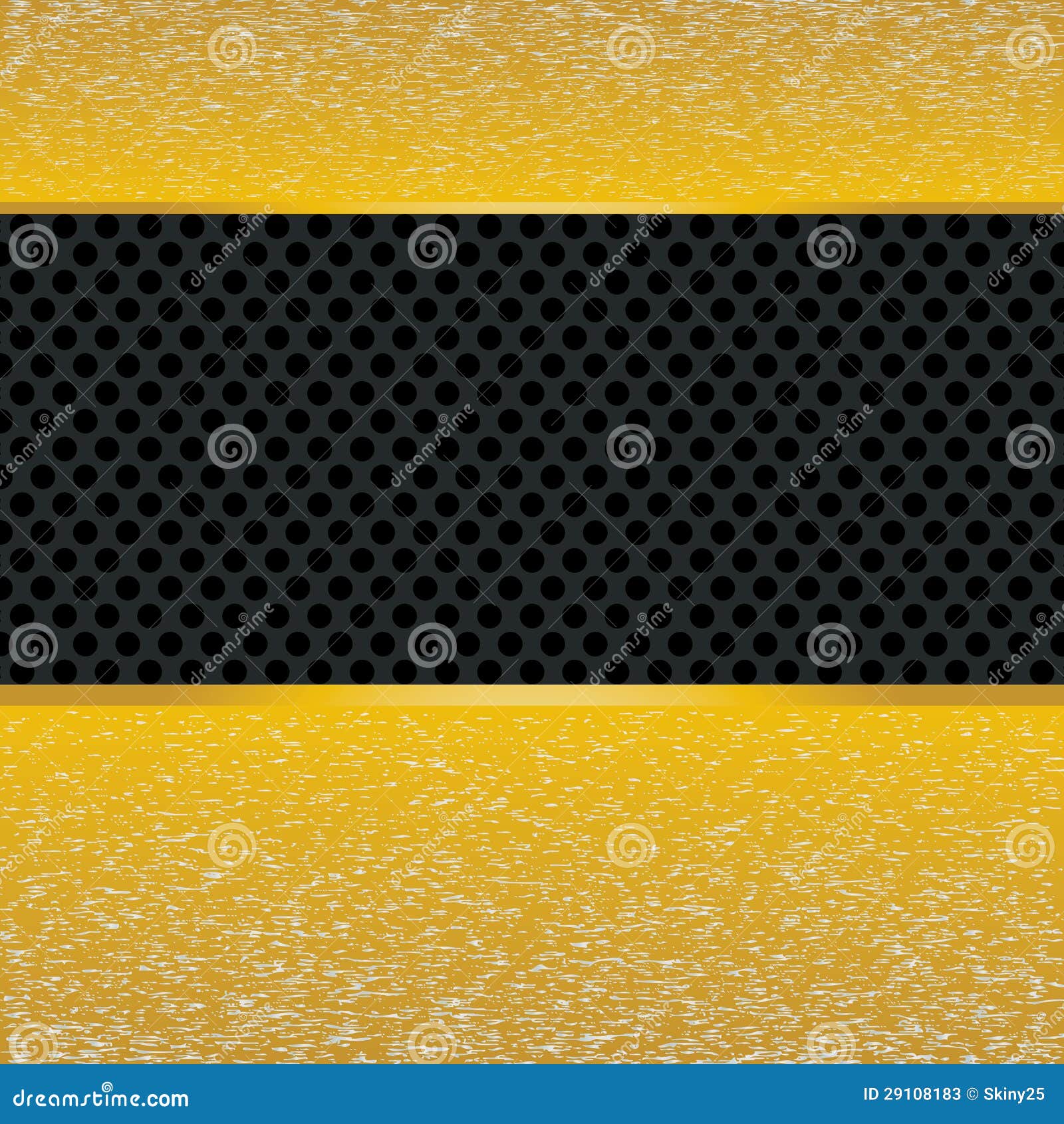 Abstract Yellow Metal Stripes on Texture. Stock Vector - Illustration ...