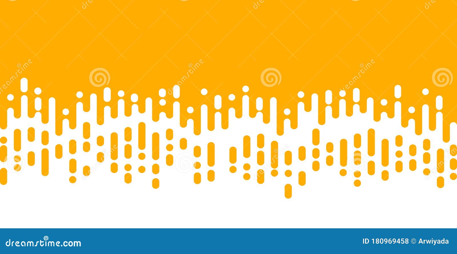 Abstract Yellow Mustard Rounded Lines Halftone Transition. Vector ...