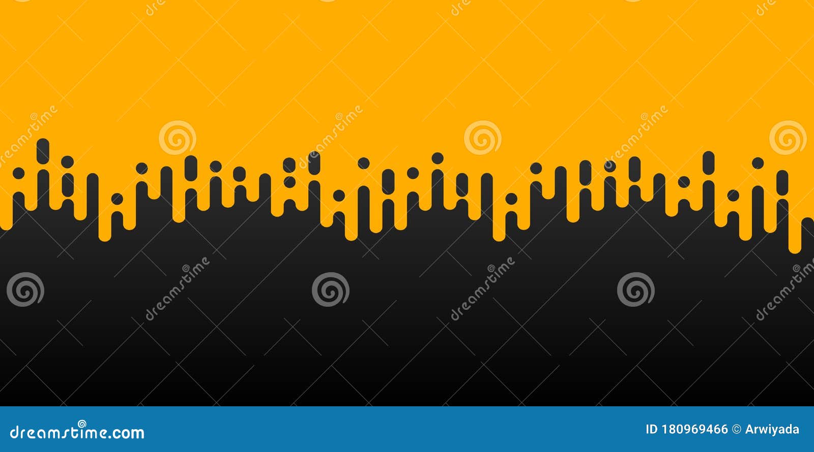 Abstract Yellow Mustard Rounded Lines Halftone Transition. Vector ...