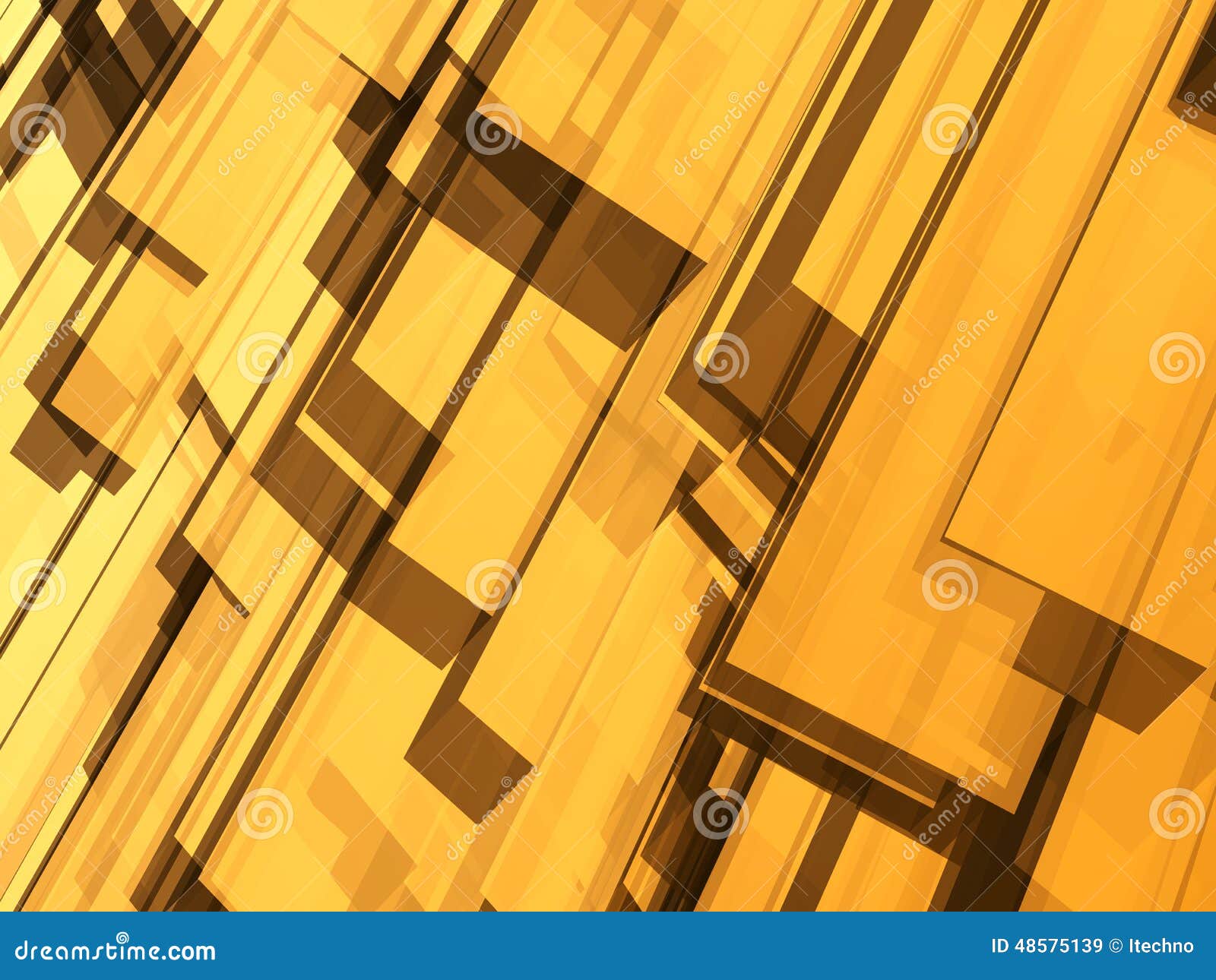 Abstract yellow object stock illustration. Illustration of yellow ...