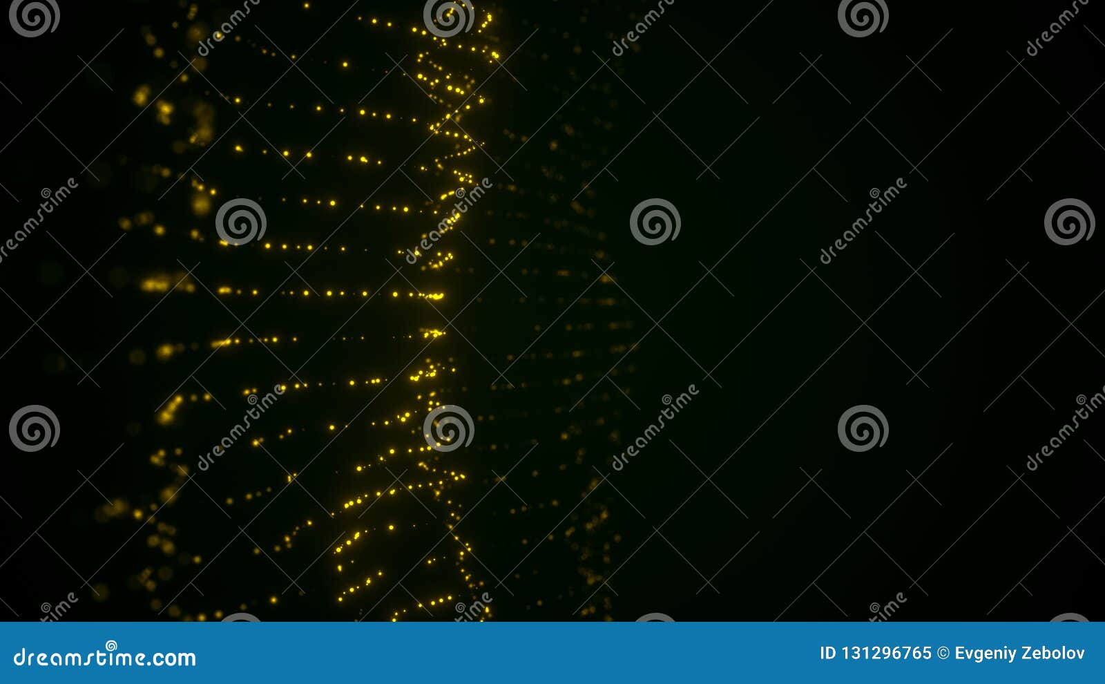 Abstract Yellow Particles Background Stock Illustration - Illustration ...