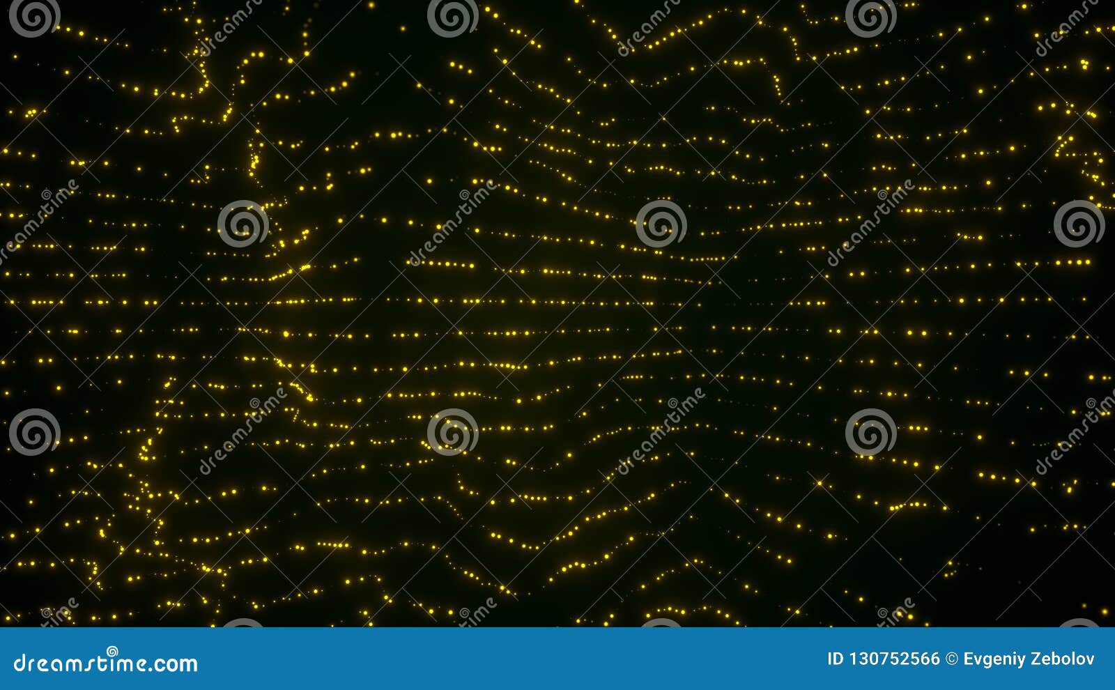 Abstract Yellow Particles Background Stock Illustration - Illustration ...