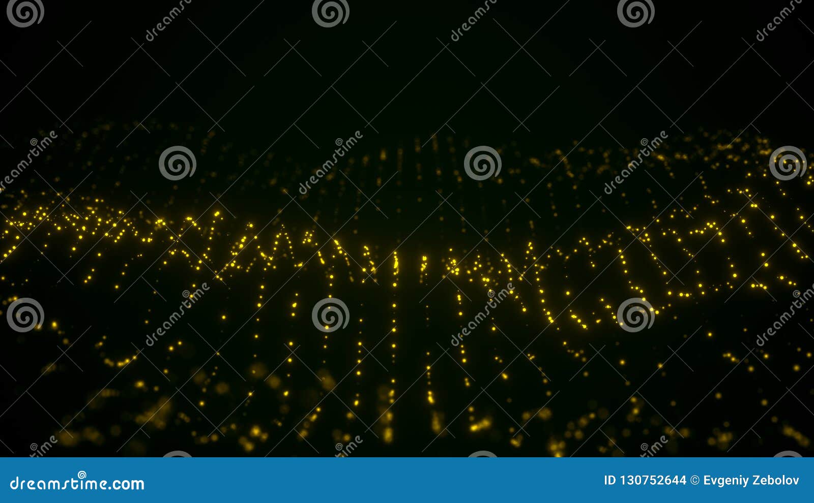 Abstract Yellow Particles Background Stock Illustration - Illustration ...