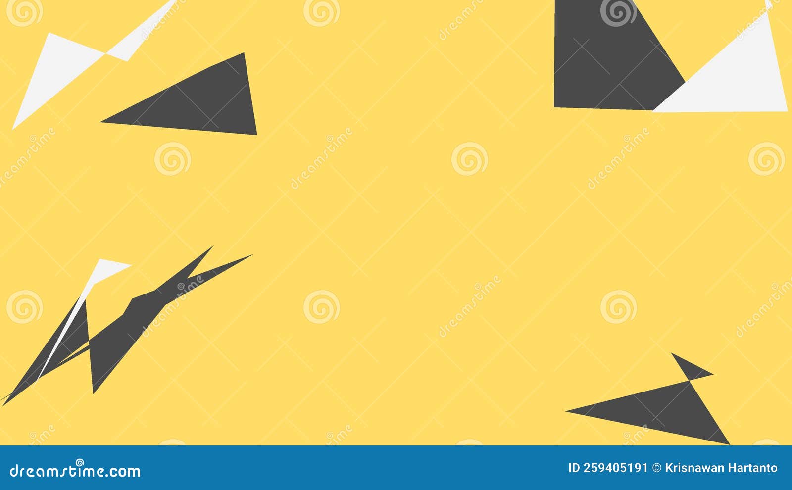 Abstract Yellow Pattern Background with Random Object Stock Image ...
