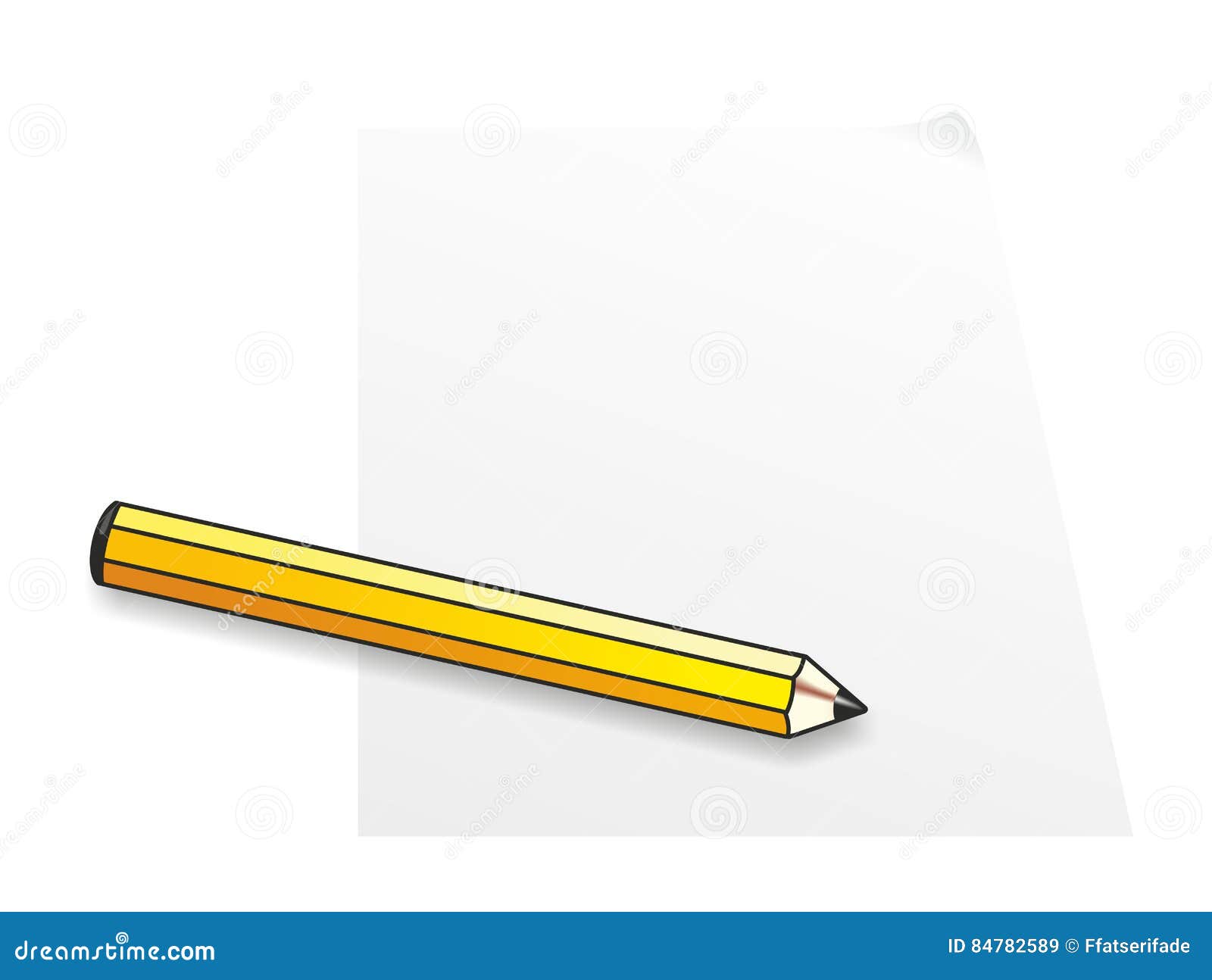 Abstract yellow pencil stock illustration. Illustration of symbol ...
