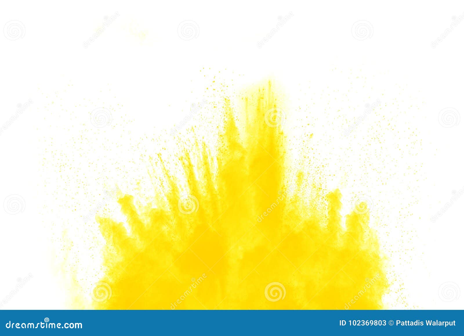 Abstract Yellow Powder Explosion Stock Image - Image of color, isolated ...