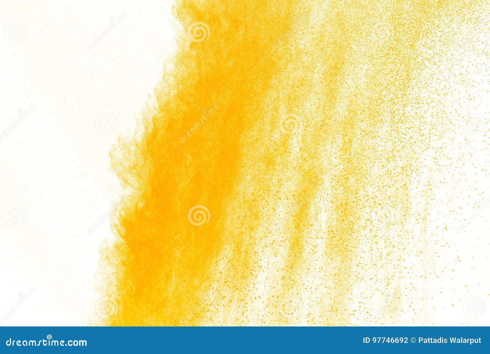 Abstract yellow powder stock photo. Image of dark, holi - 97746692