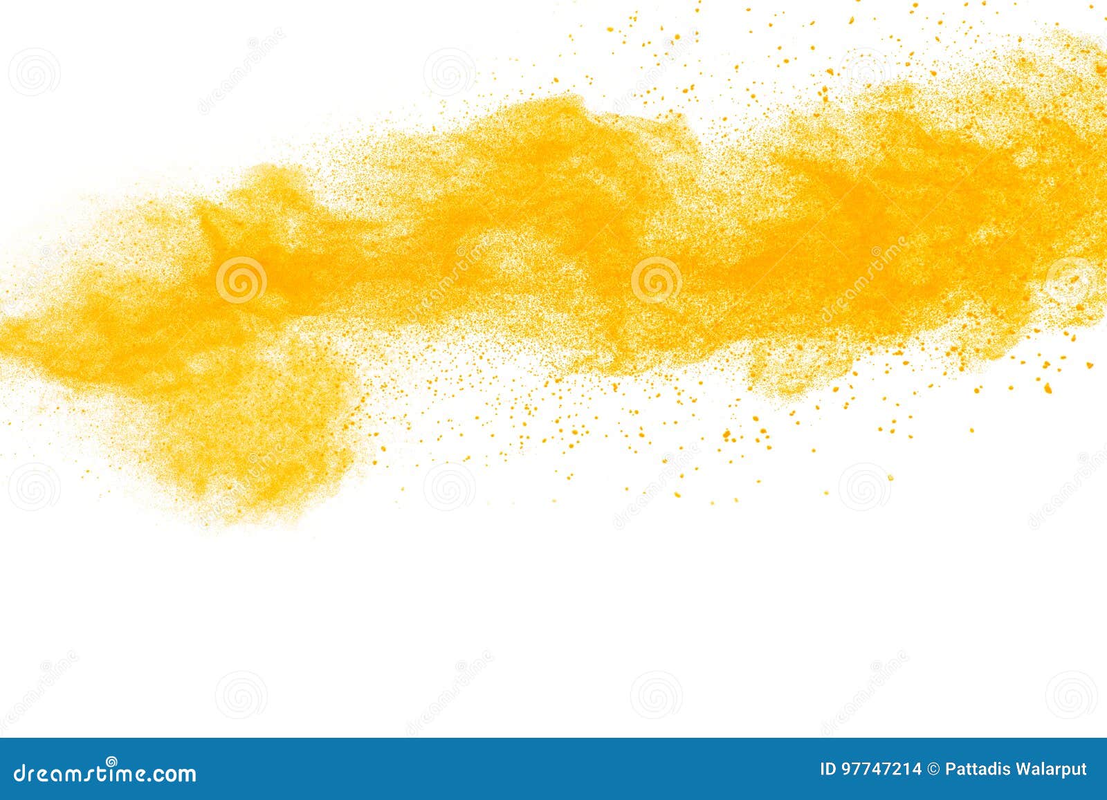 Abstract yellow powder stock photo. Image of colour, explode - 97747214