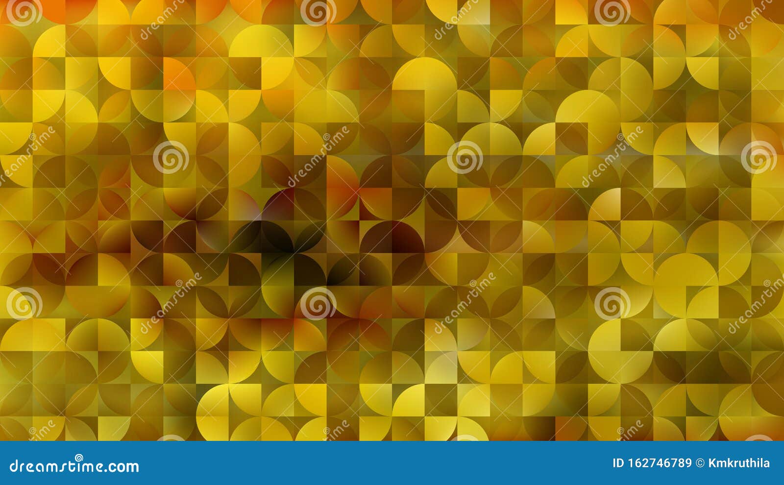 Abstract Yellow Quarter Circles Background Stock Vector - Illustration ...