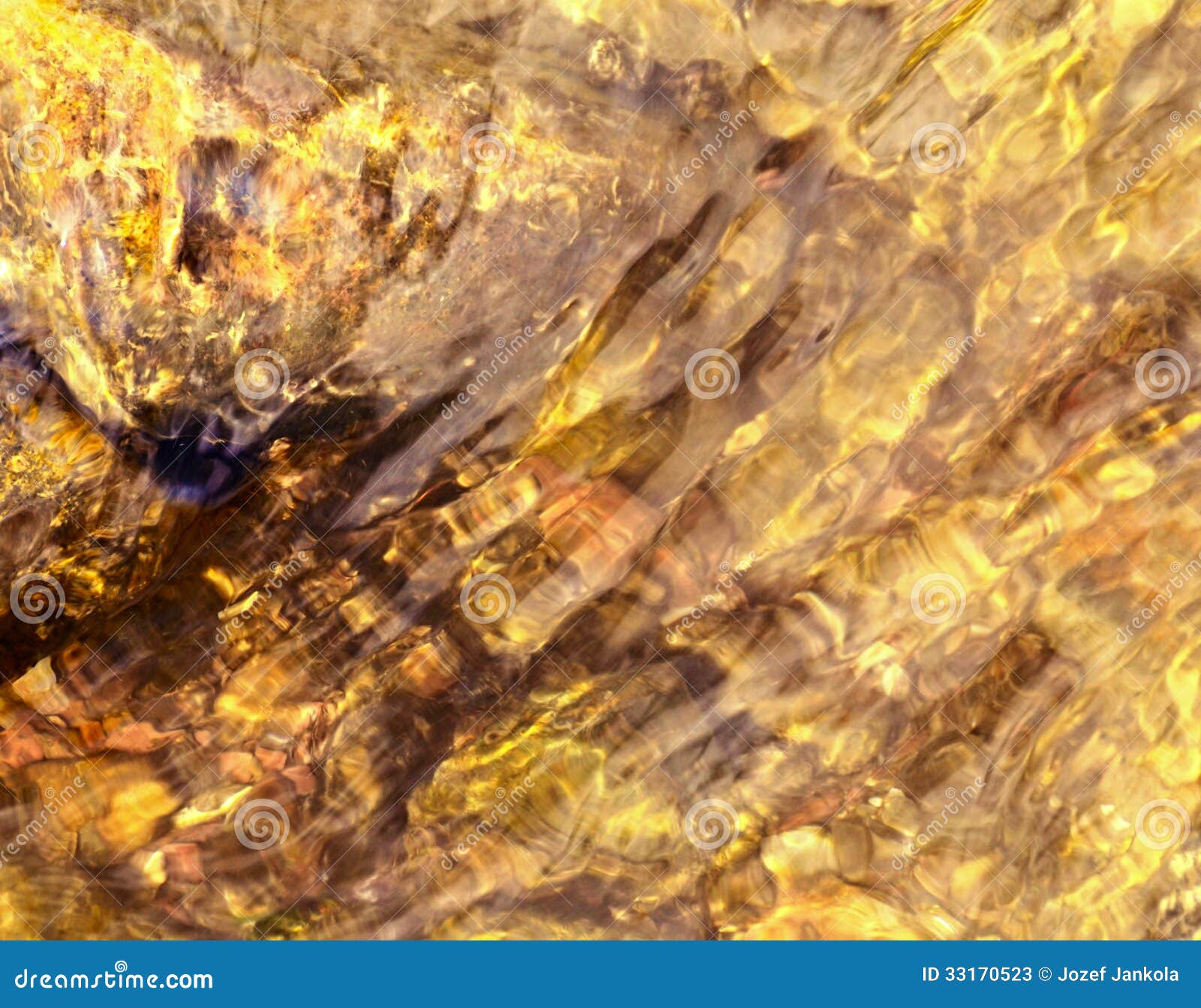 Abstract Yellow Ripples on Water Stock Image - Image of rippled ...