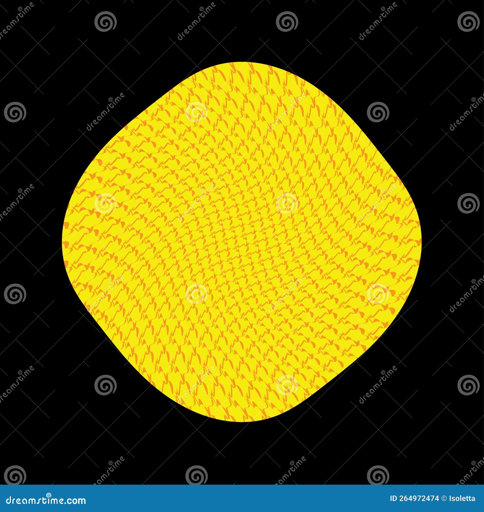 Abstract Yellow Shape. Vector Illustration Stock Vector - Illustration ...