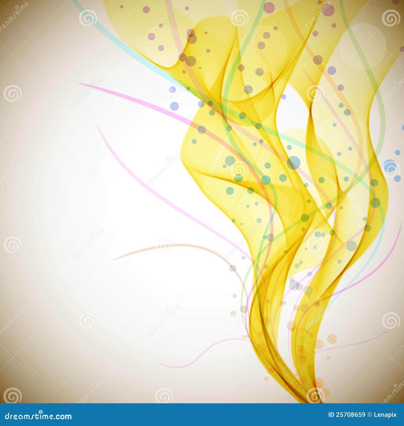 Yellow Smoke Envelops A Gray Banner On A Dark Background Royalty-Free ...
