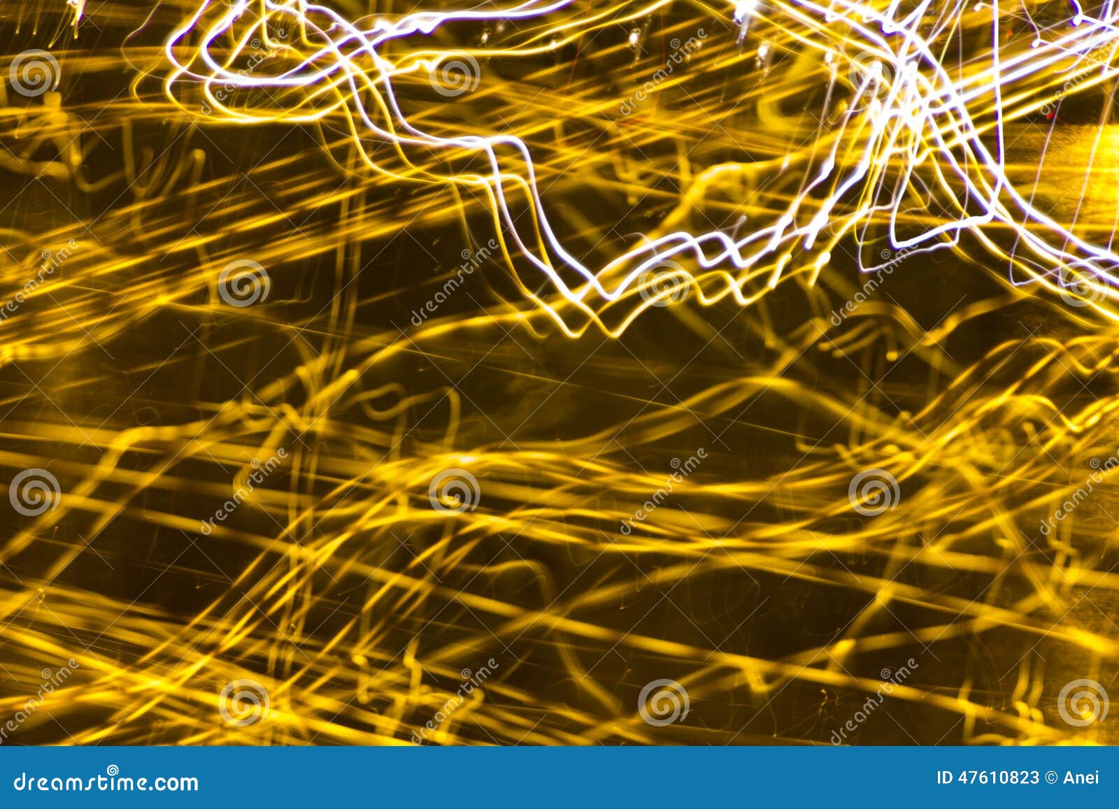 Abstract Yellow Street Light Background Stock Image - Image of abstract ...