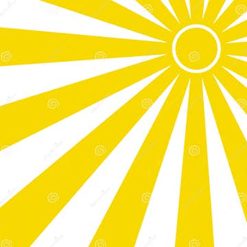 Abstract Yellow Sun Rays. Summer Vector Sunray Illustration Stock ...