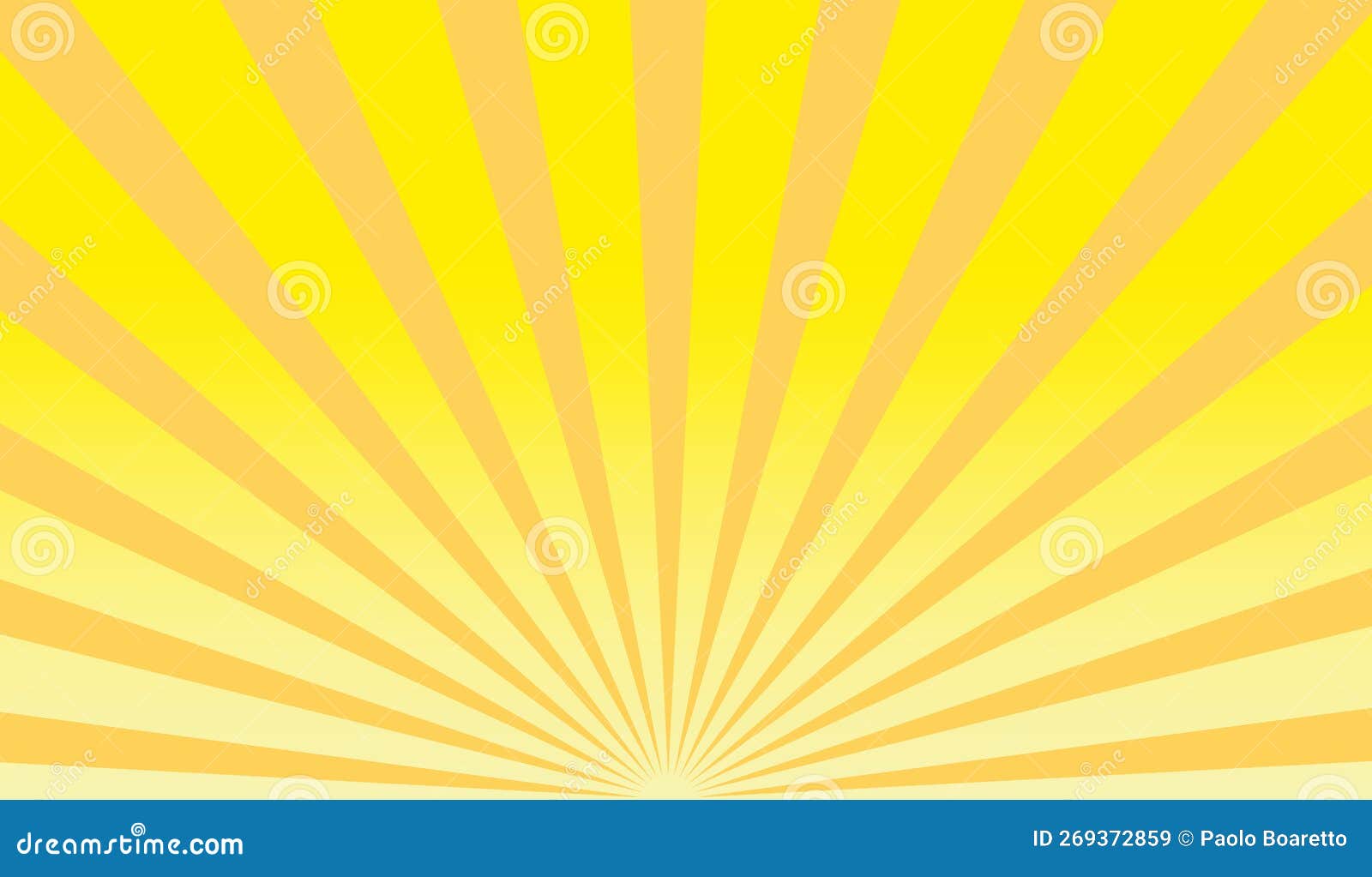 Abstract Yellow Sunburst Background Stock Illustration - Illustration ...